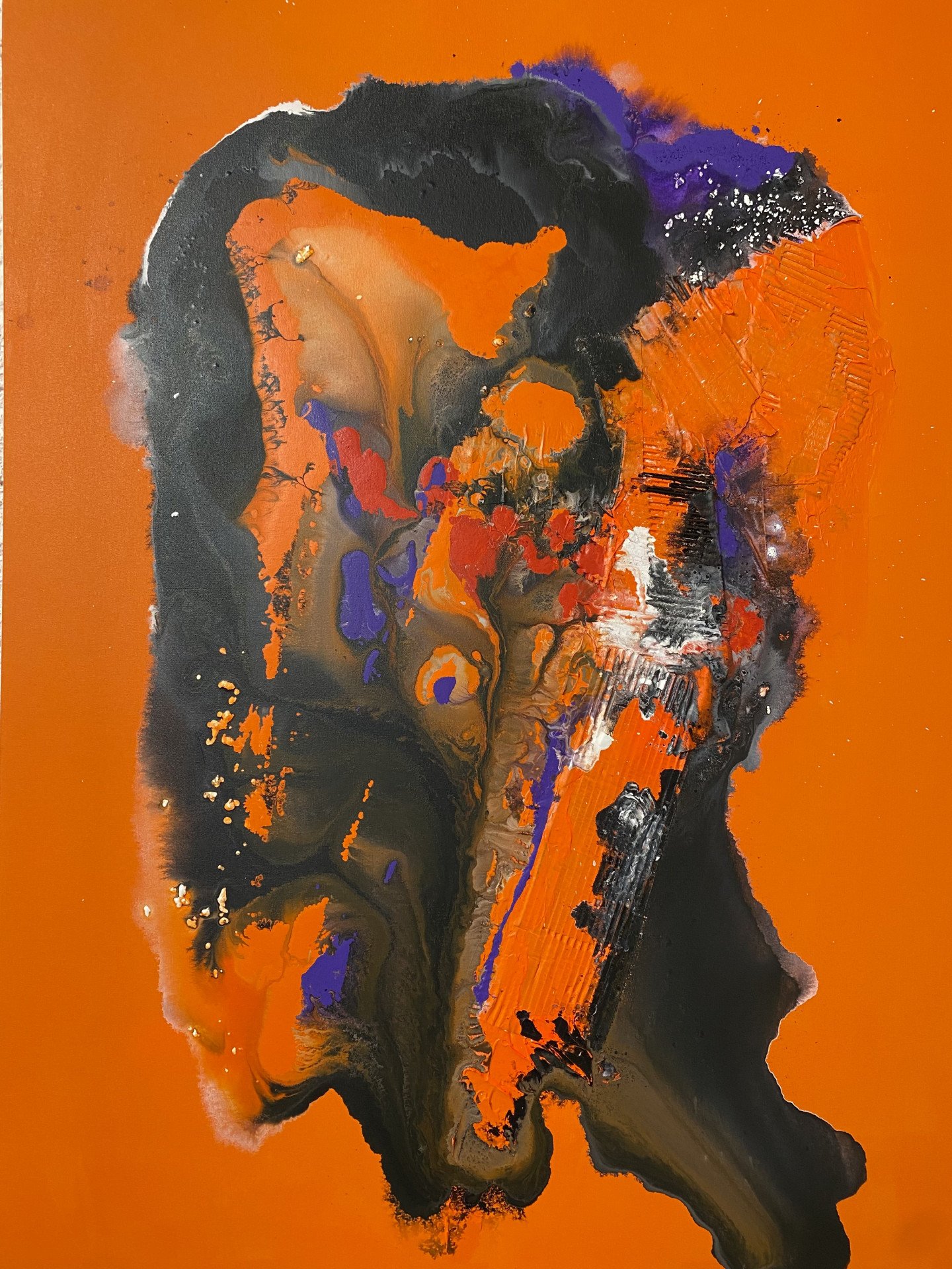 Microscopic View Painting by SAUL FRANKLIN COSTA DA SILVEIRA