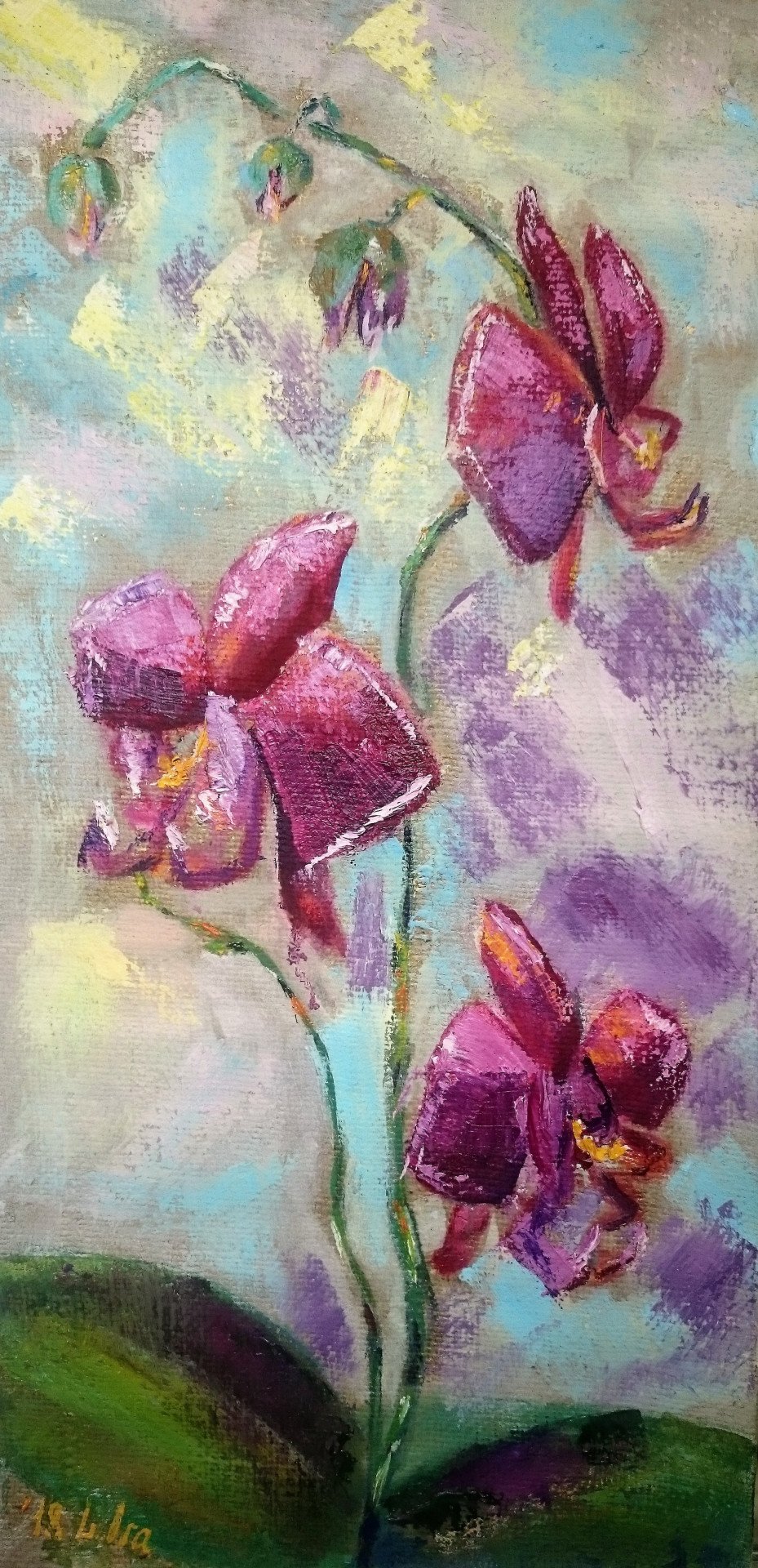 Orchid Painting by Iryna Leonova - Jose Art Gallery