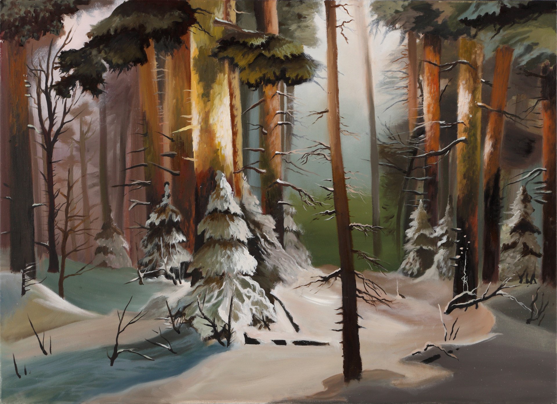 Winter sun Painting by Maria Berger - Jose Art Gallery