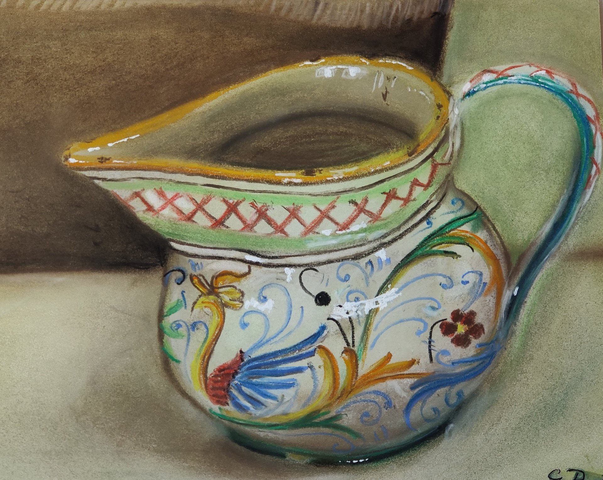 Small jug Drawing - Giuseppe Panto’ - Jose Art Gallery