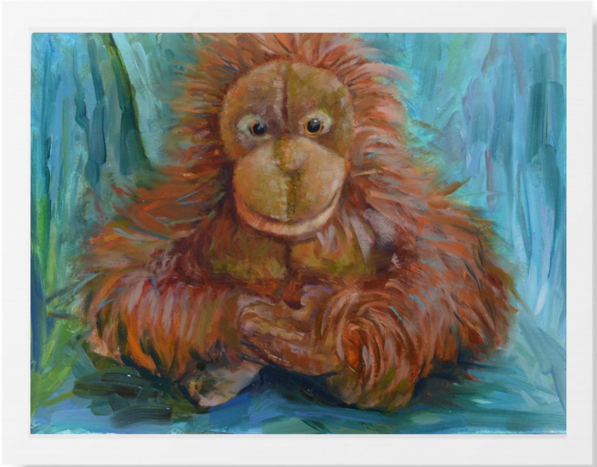 Monkey Painting by Julia May - Jose Art Gallery