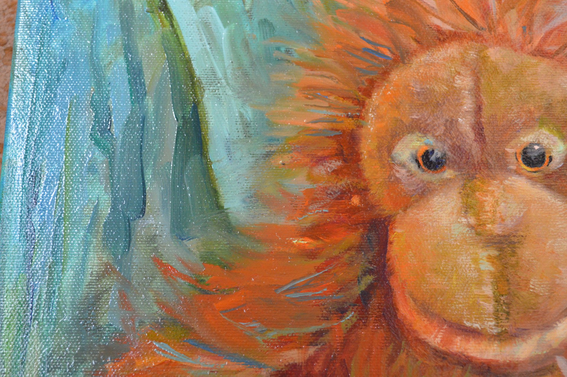 Monkey Painting by Julia May - Jose Art Gallery