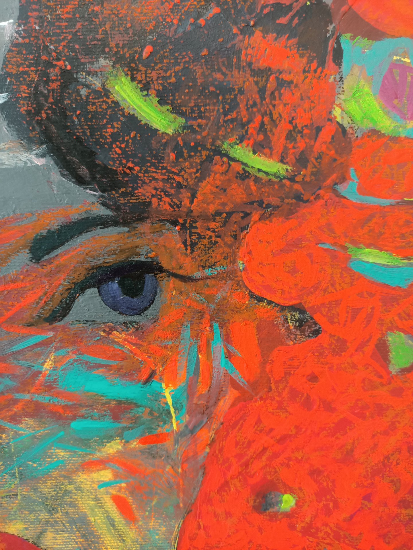 Colour of the mood is Red Painting by Kateryna Lemesheva