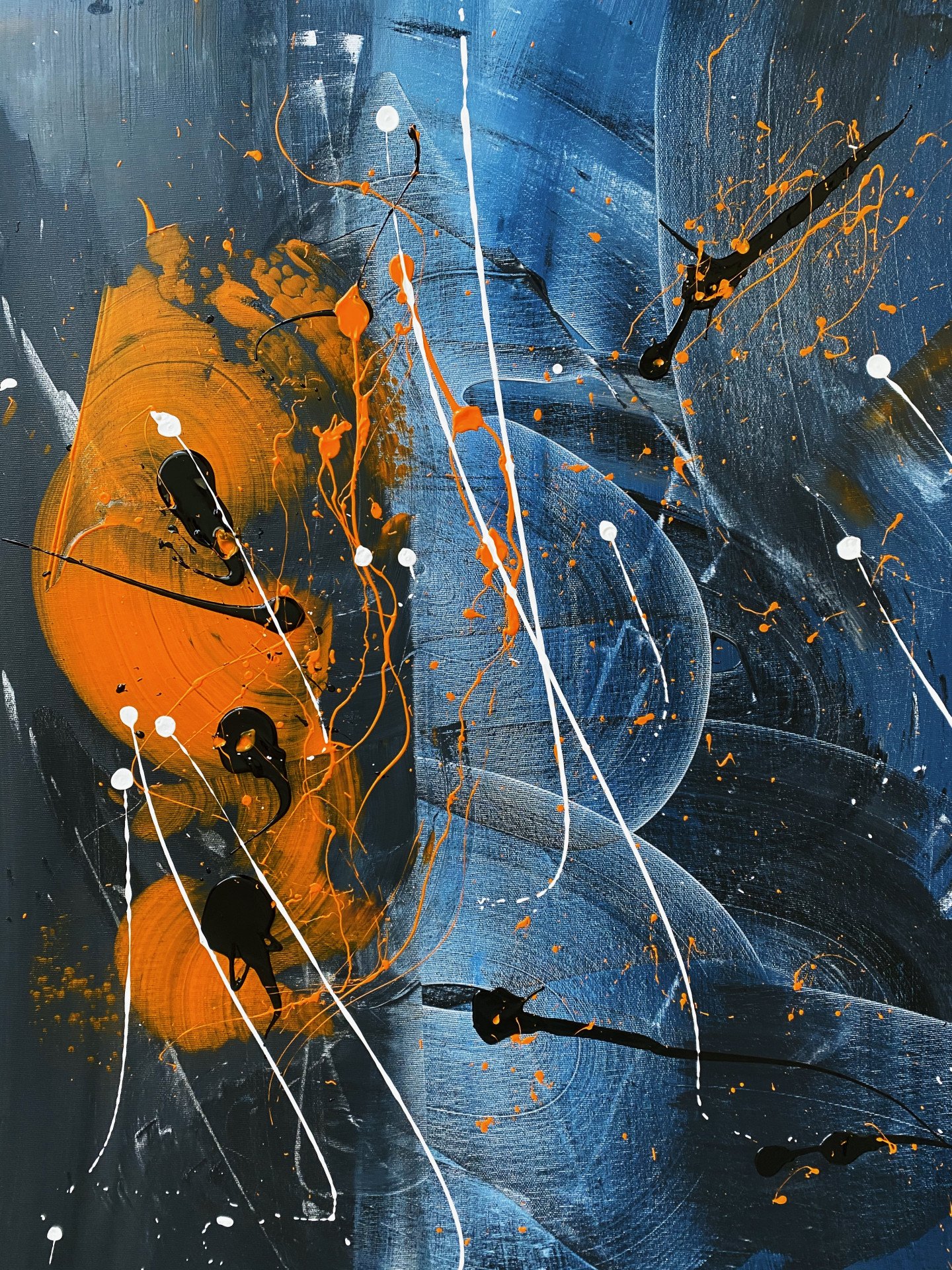 Fusion of the elements Painting by Anastasiia Korolova