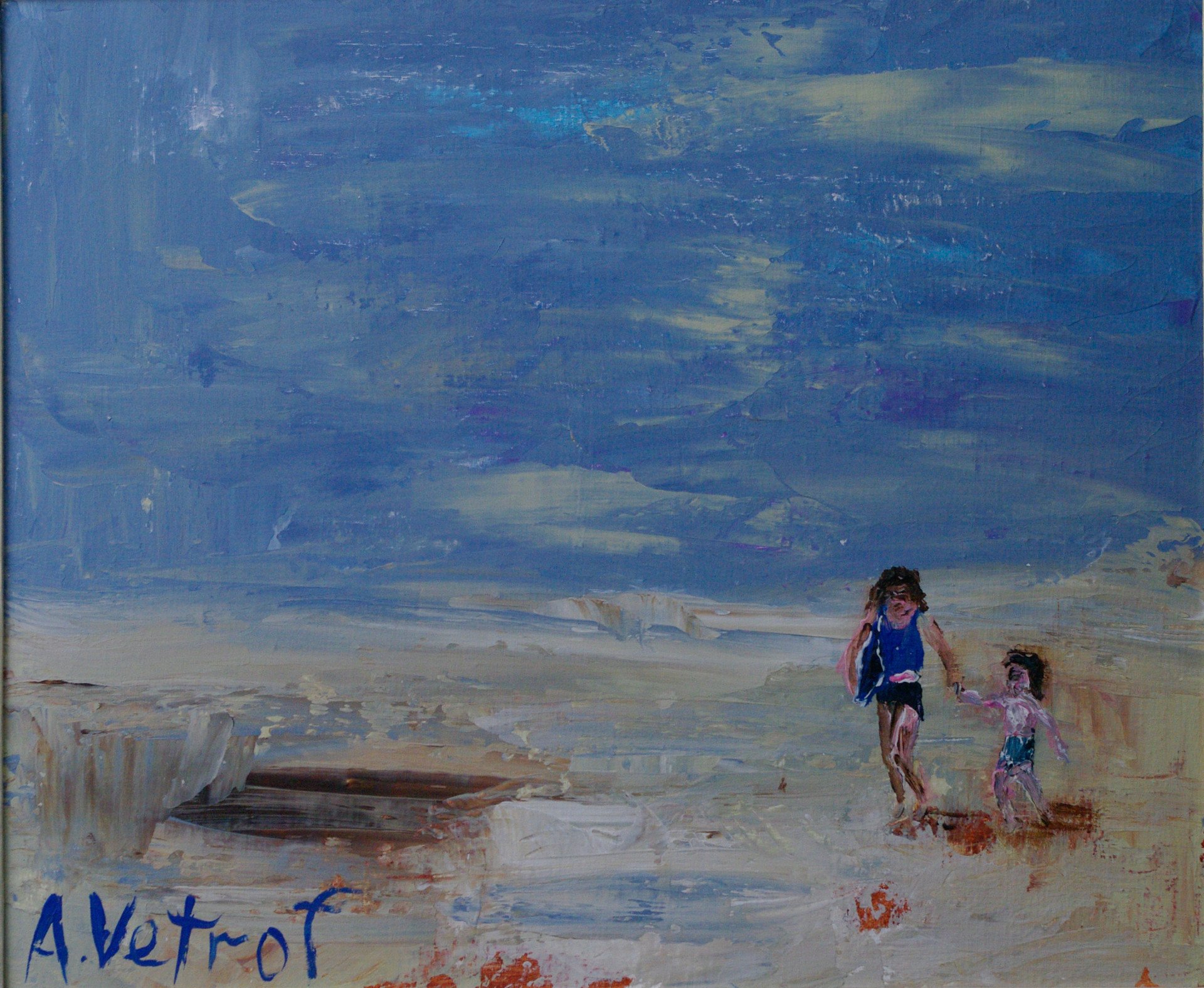Go Home Painting by Alik Vetrof - Jose Art Gallery