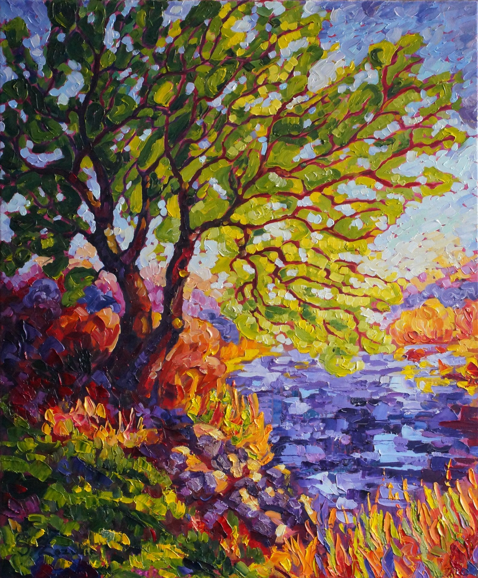 TREE PORTRAIT Painting by Svitlana Zozulia