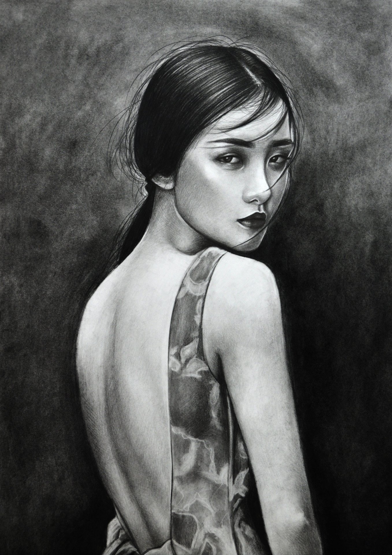 'Couture' Drawing - Anastasia Terskih - Jose Art Gallery