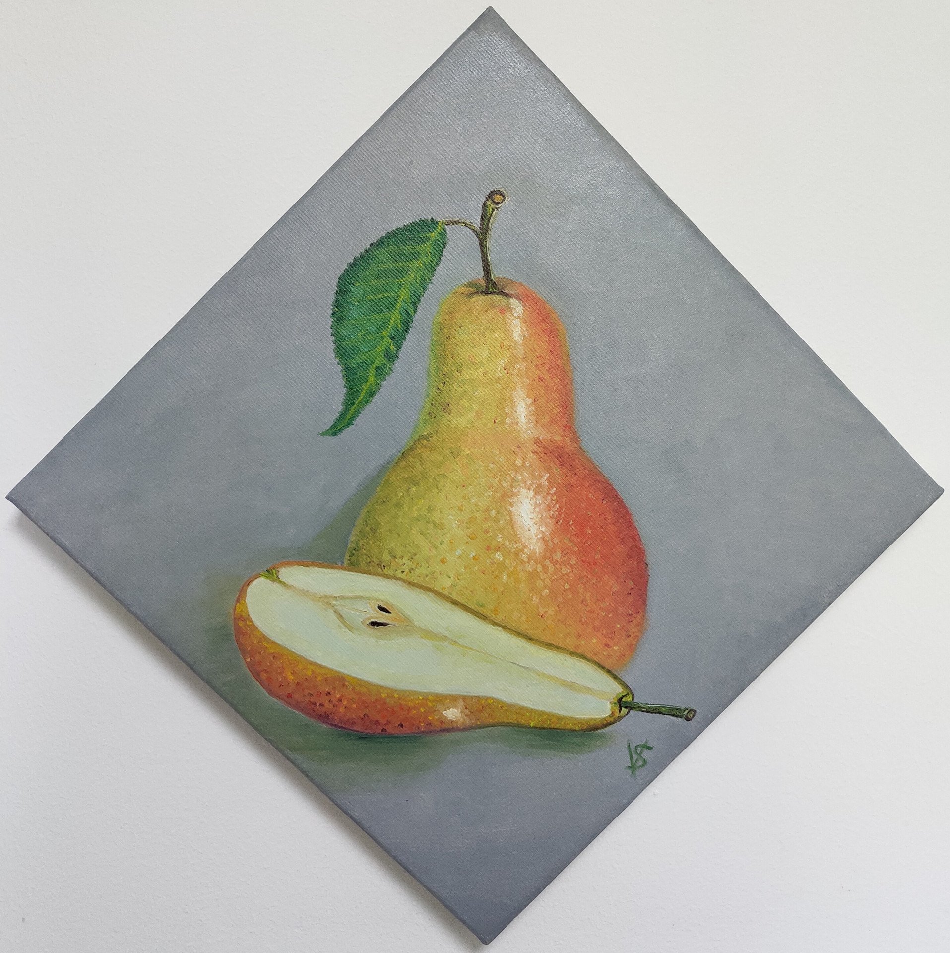 Pear Painting by Vira Savka - Jose Art Gallery