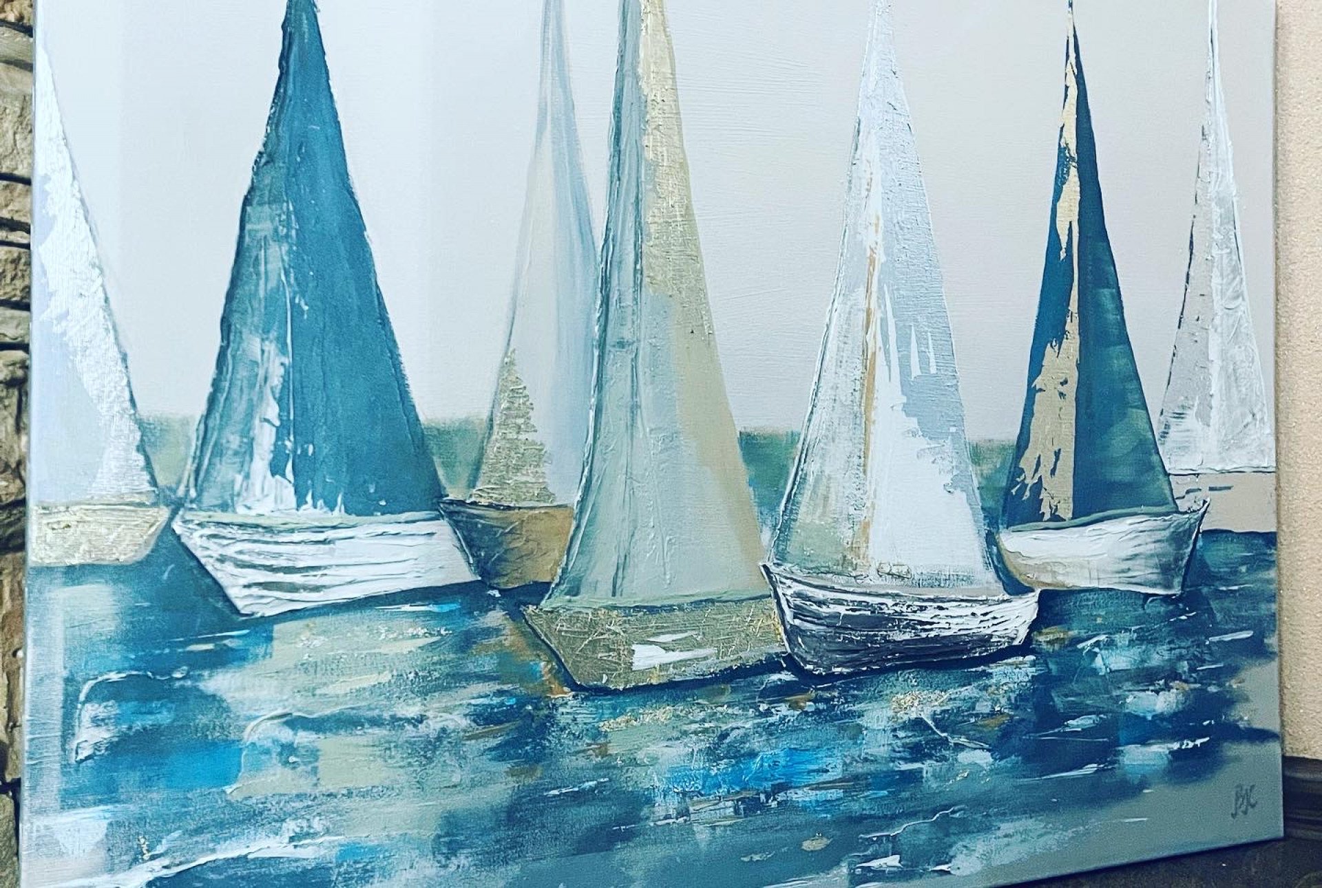 Regatta Painting by Viktoriia Balandina - Jose Art Gallery