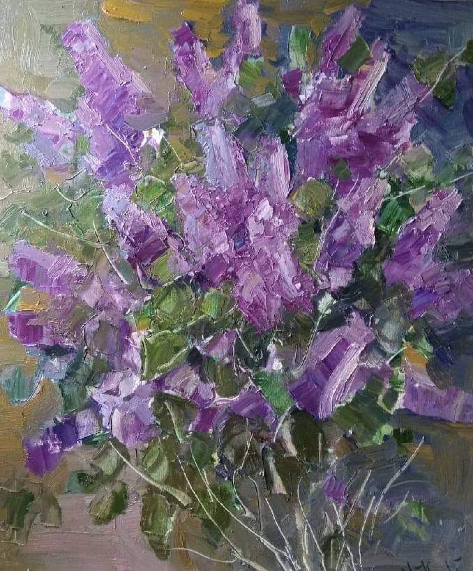 Lilac Painting by Iryna Kravchenko - Jose Art Gallery