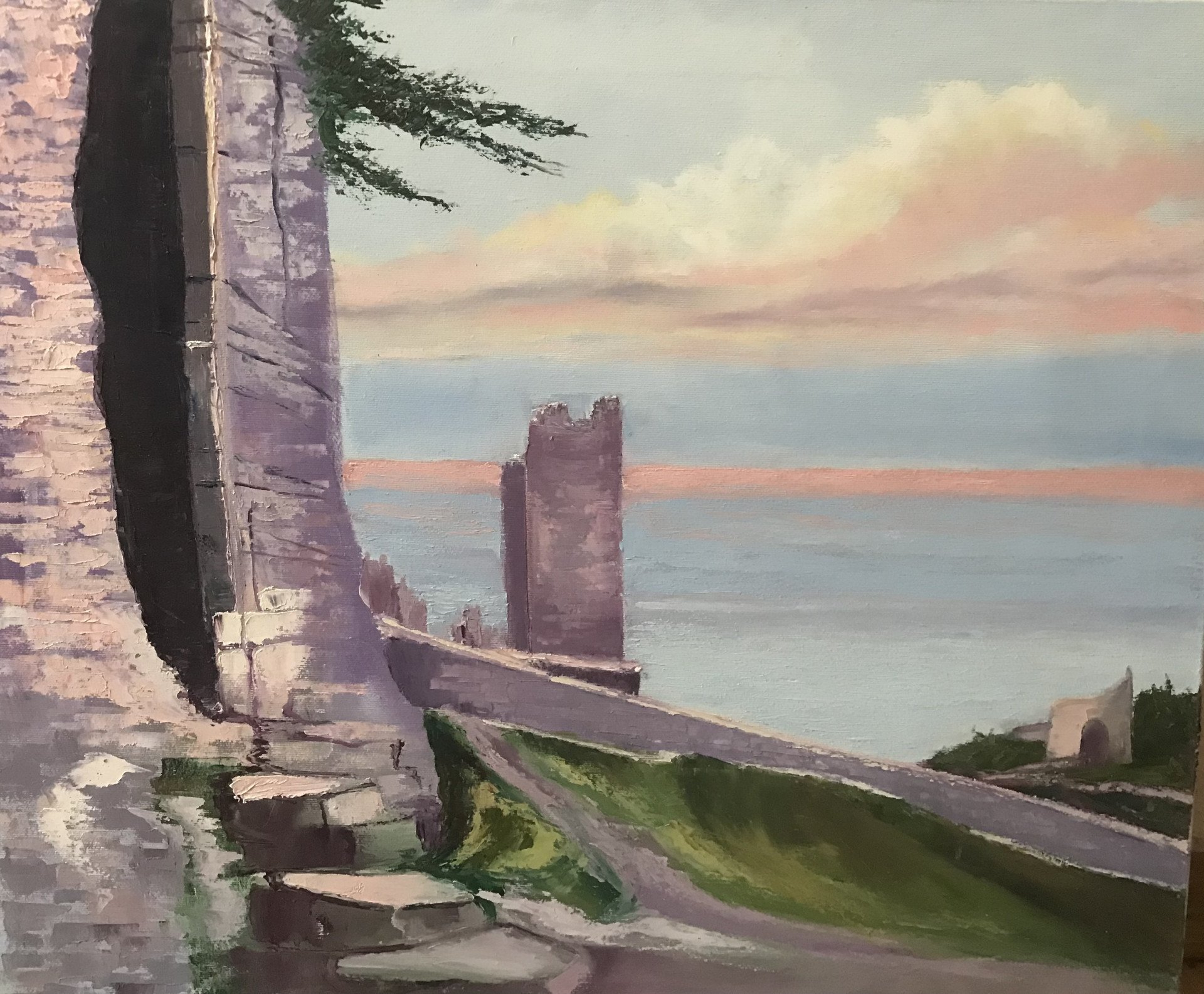 Fortress Painting by Olena Yankovska - Jose Art Gallery