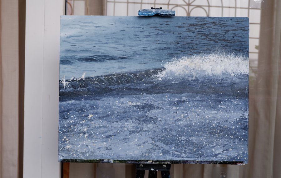 Eau pétillante Peinture de RITUJA KALITA - Jose Art Gallery