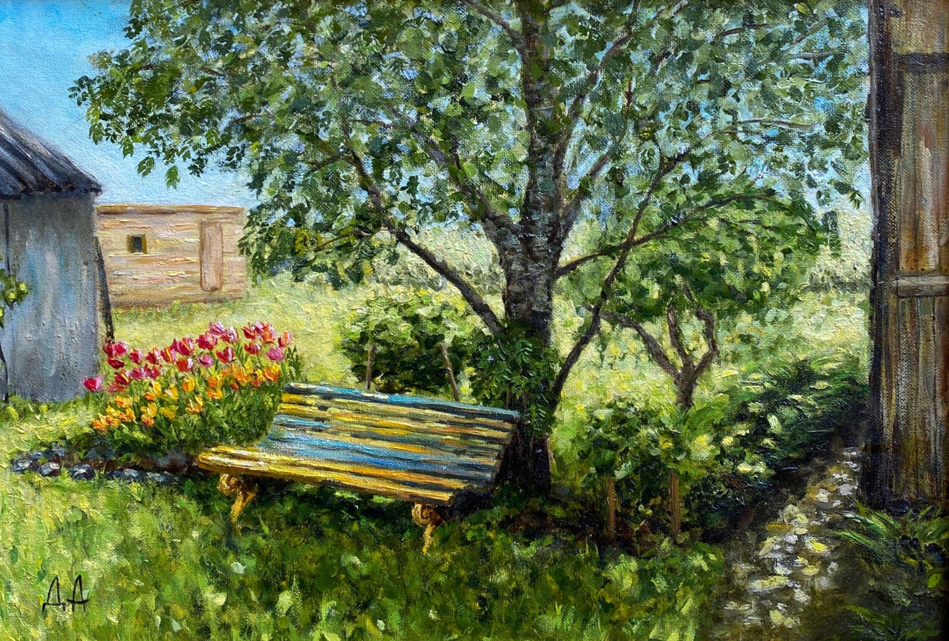 Summer day Painting by Alexandra DA - Jose Art Gallery