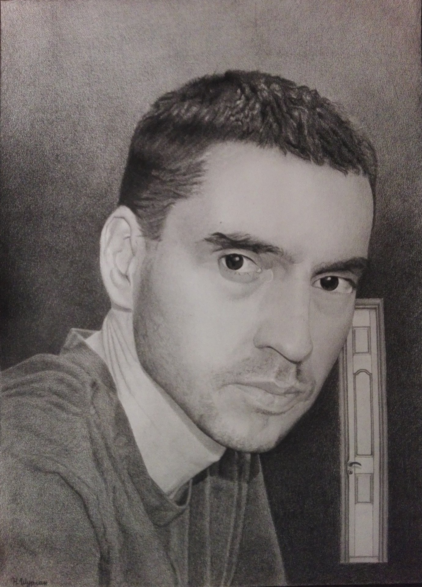 Self-portrait 2017 Drawing - Nebojsa Surlan - Jose Art Gallery