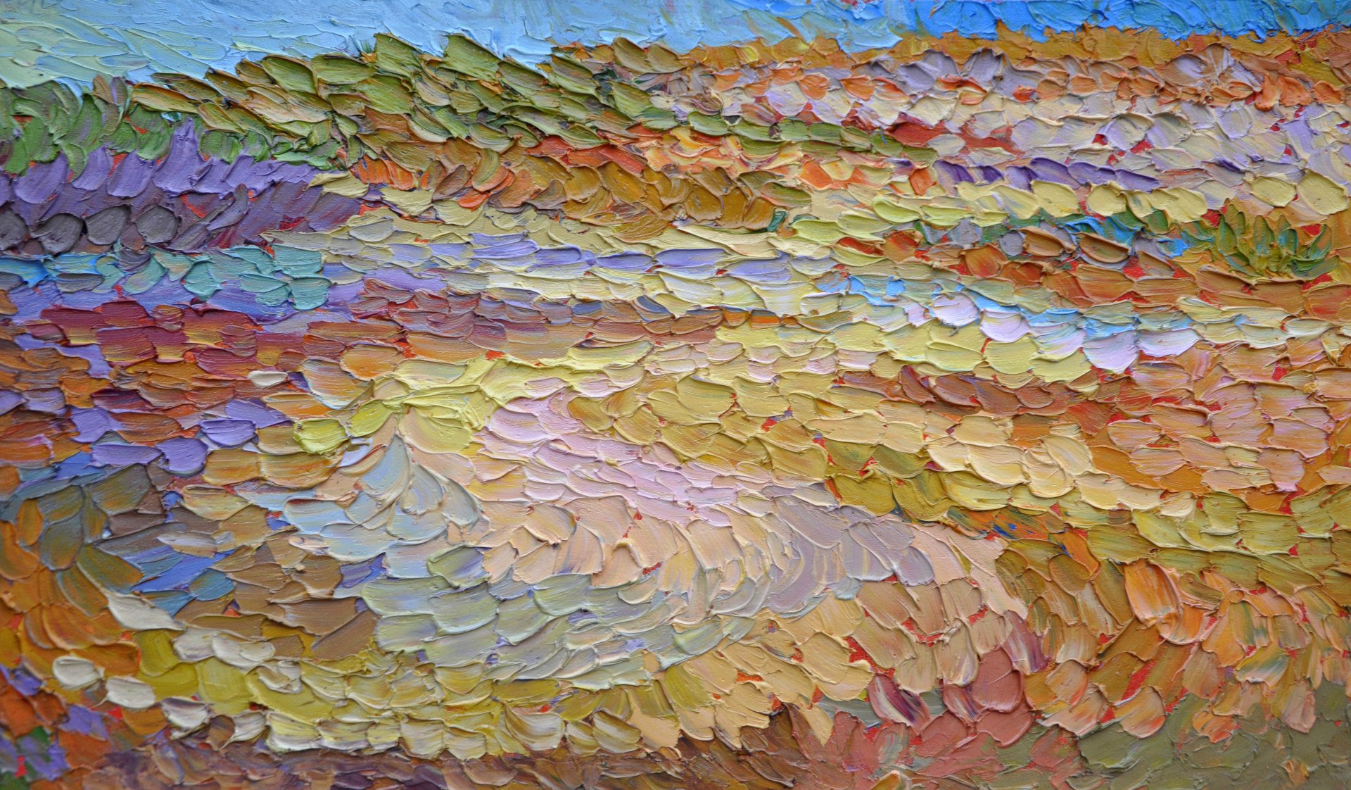 Warm sand Painting by Olga Bejina - Jose Art Gallery