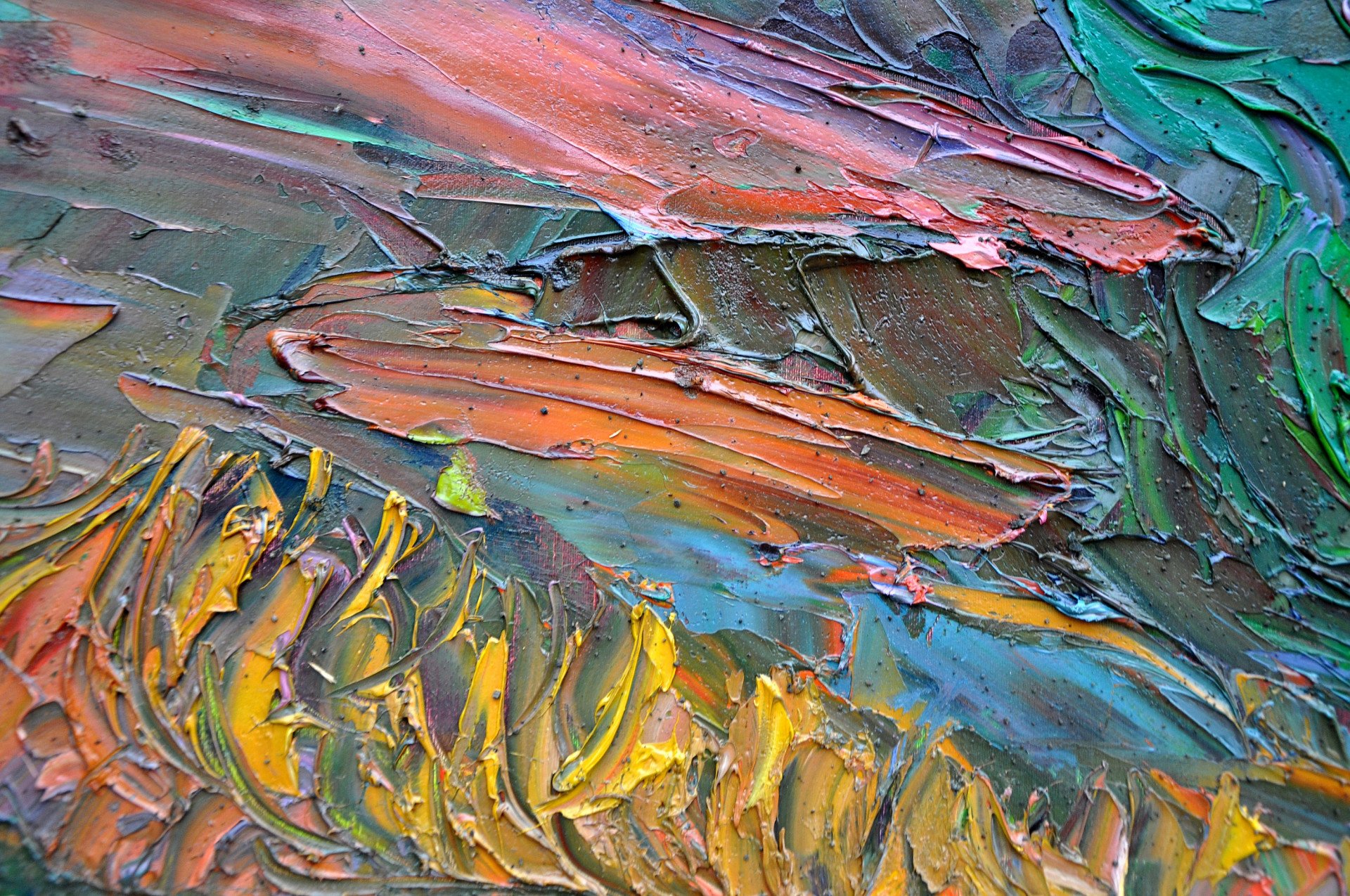 Language of the Earth Painting by Olga Bejina - Jose Art Gallery