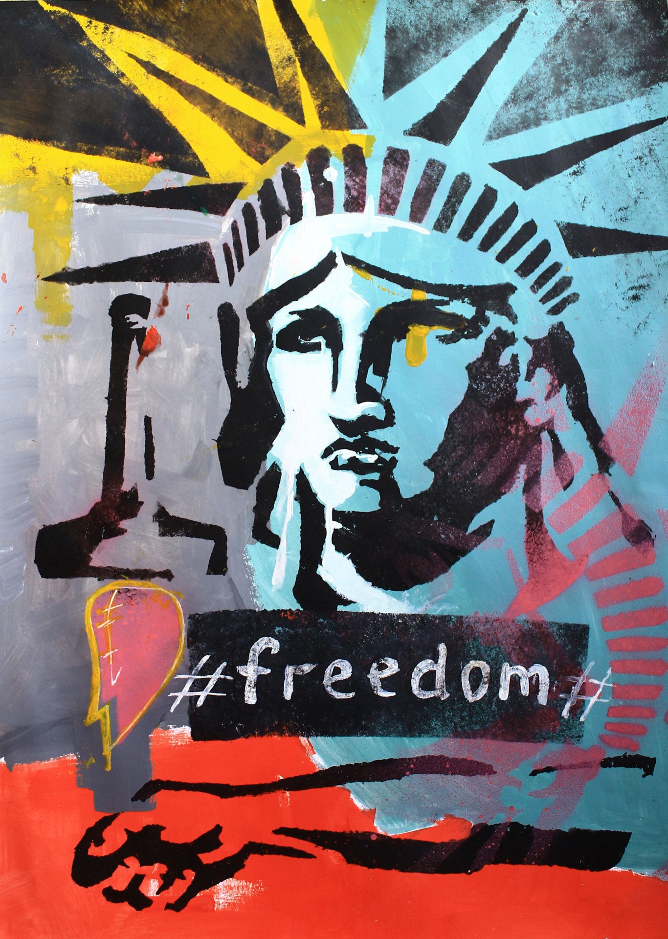 Liberty Painting by Roman Rabyk - Jose Art Gallery