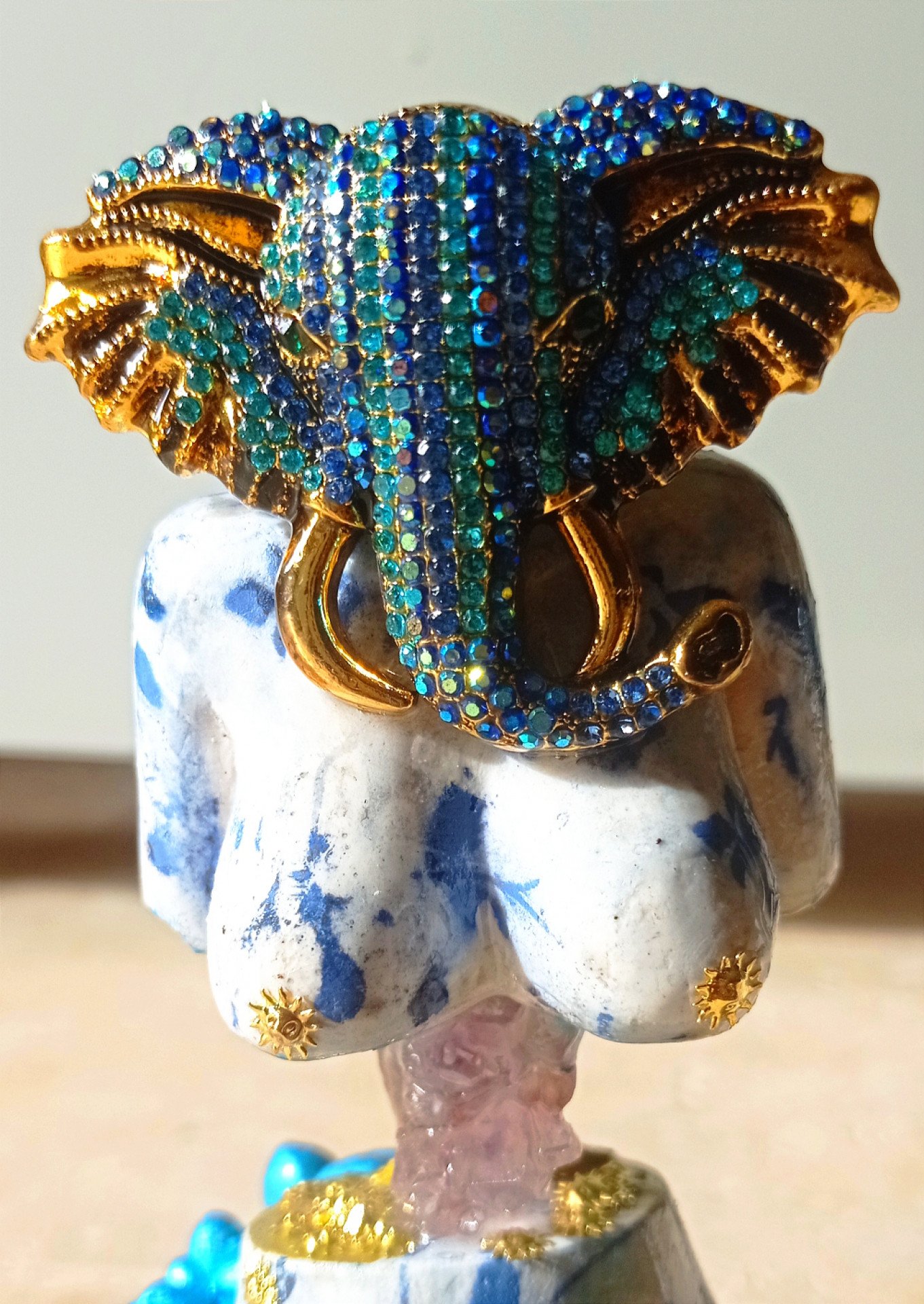 Goddess elephant outsider Digital Art - unikateh bella