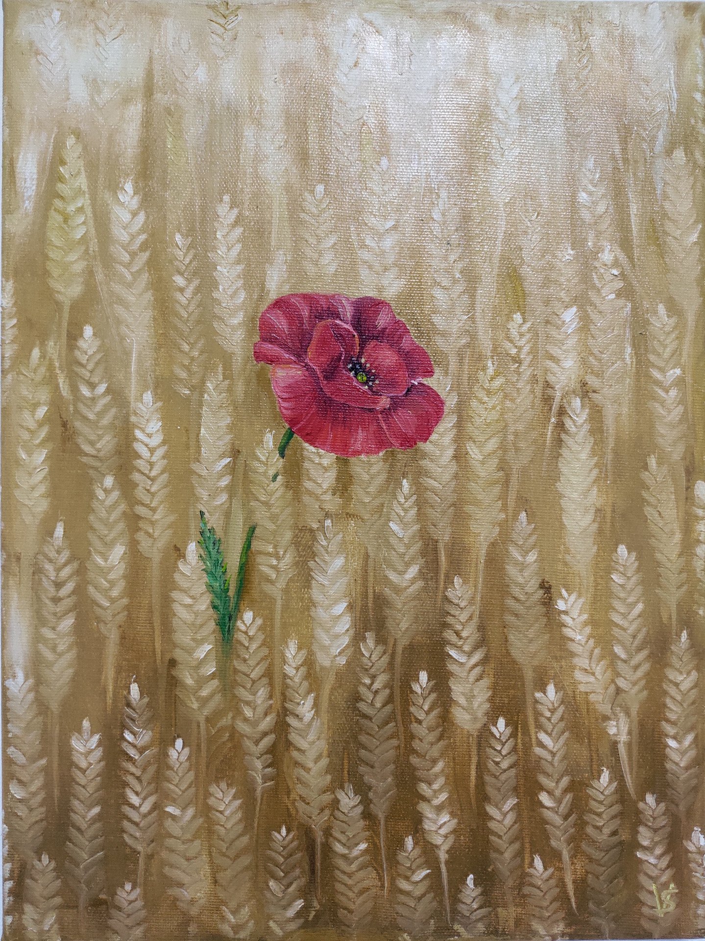 Poppy Painting by Vira Savka - Jose Art Gallery