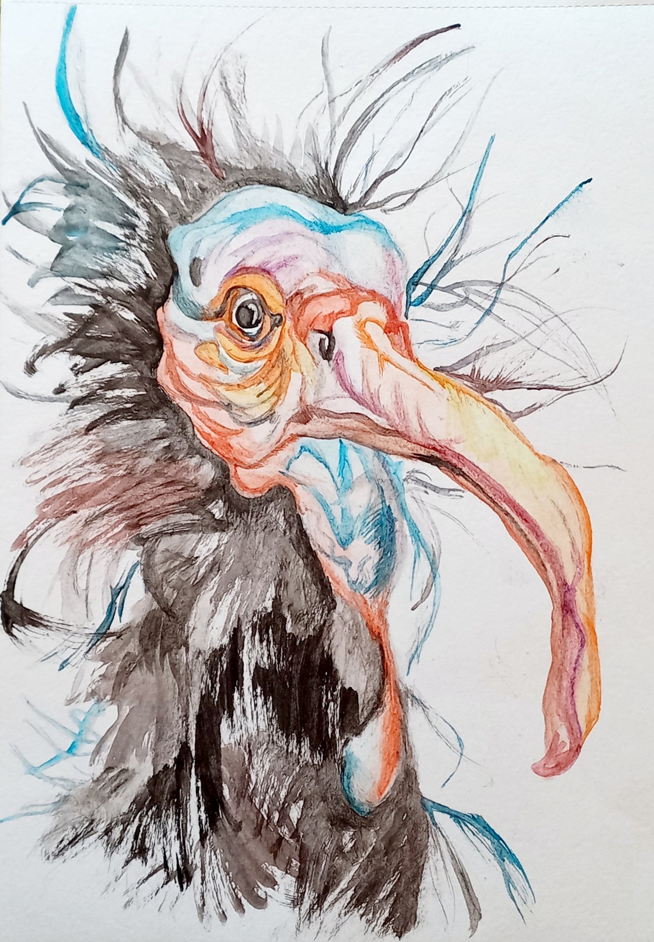 River bird Drawing - Tatiana Timakova - Jose Art Gallery