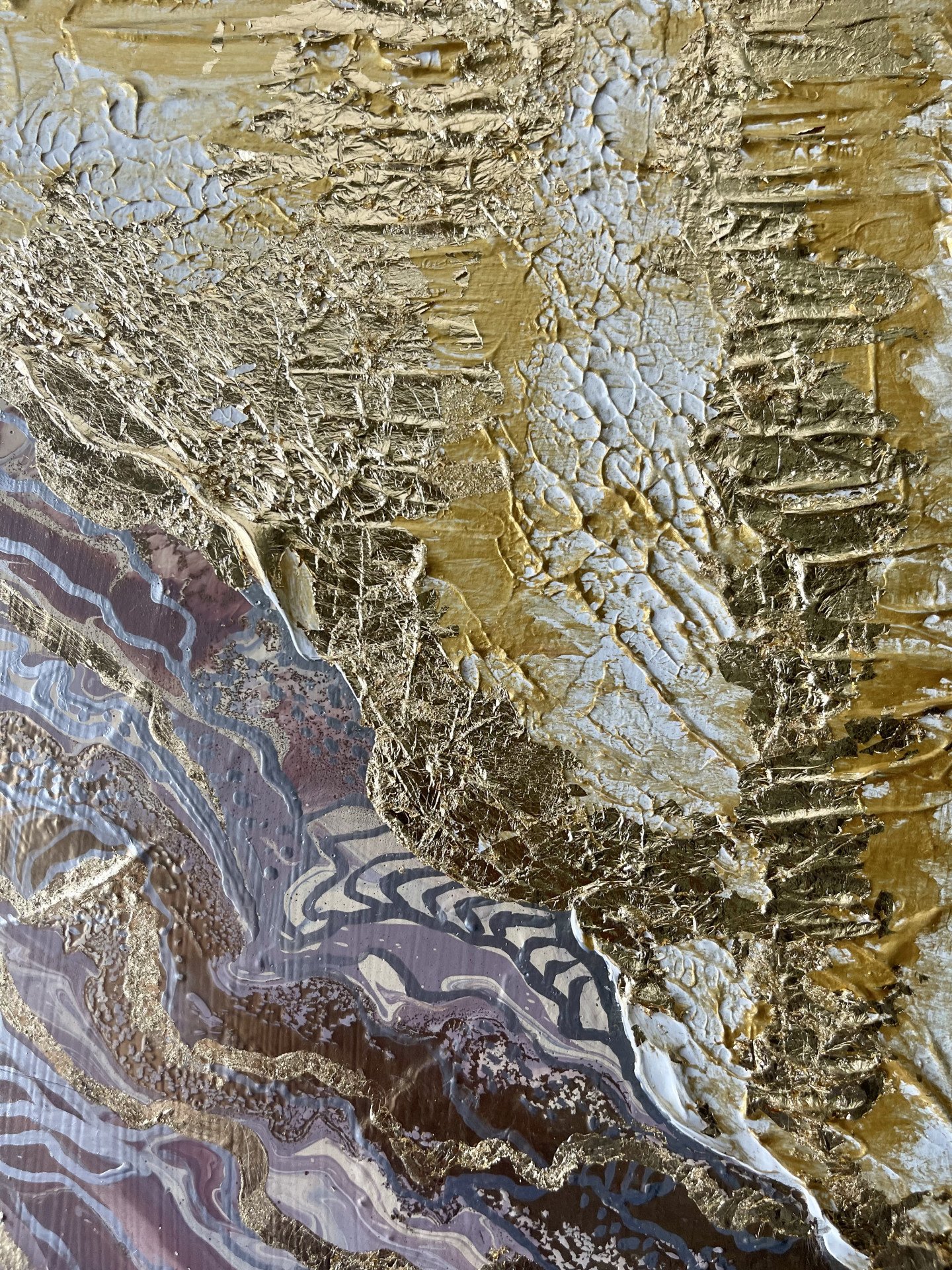 Shine of Gold Painting by Viktoriia Balandina - Jose Art Gallery