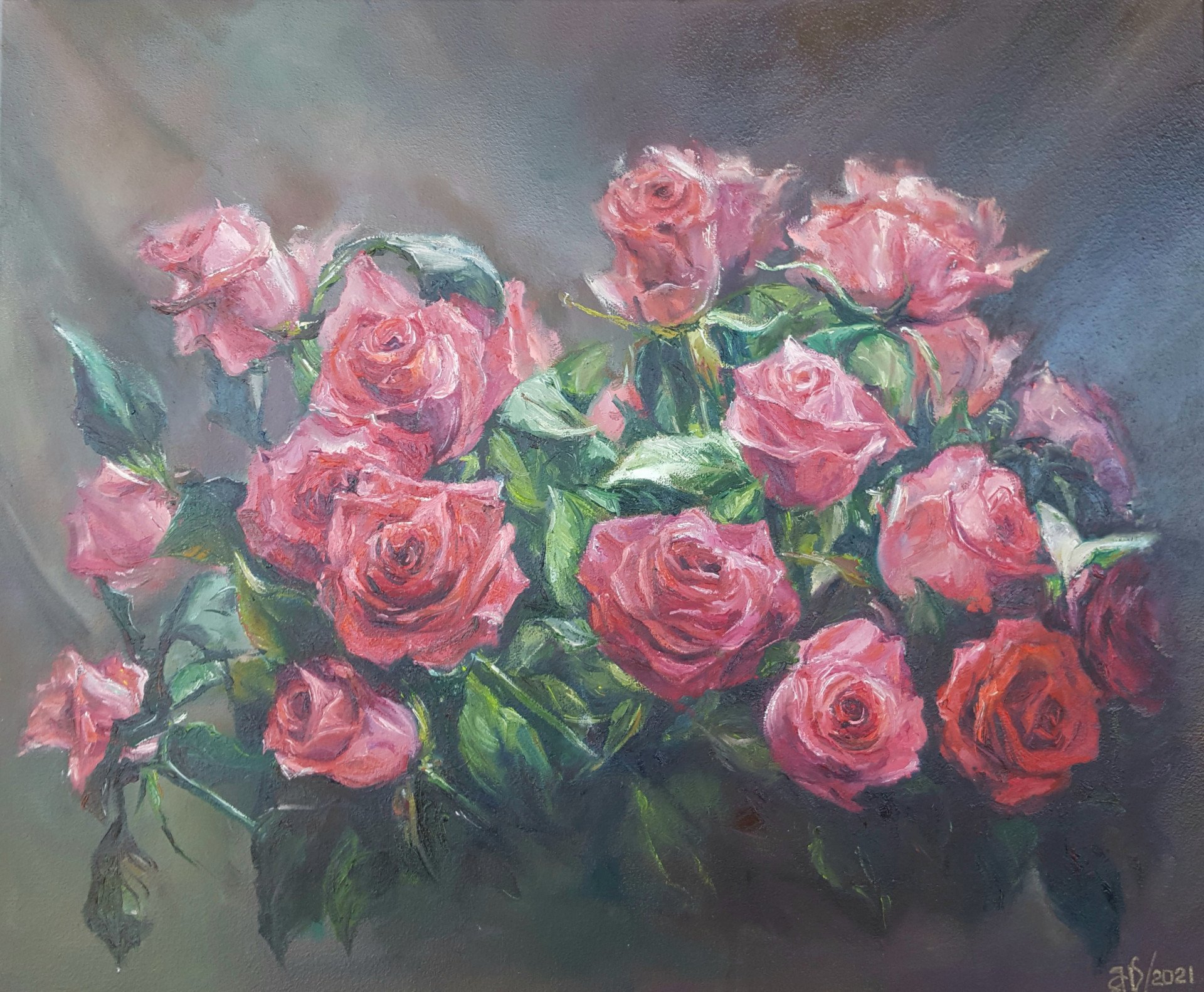 Roses Painting by Natali Diduh - Jose Art Gallery