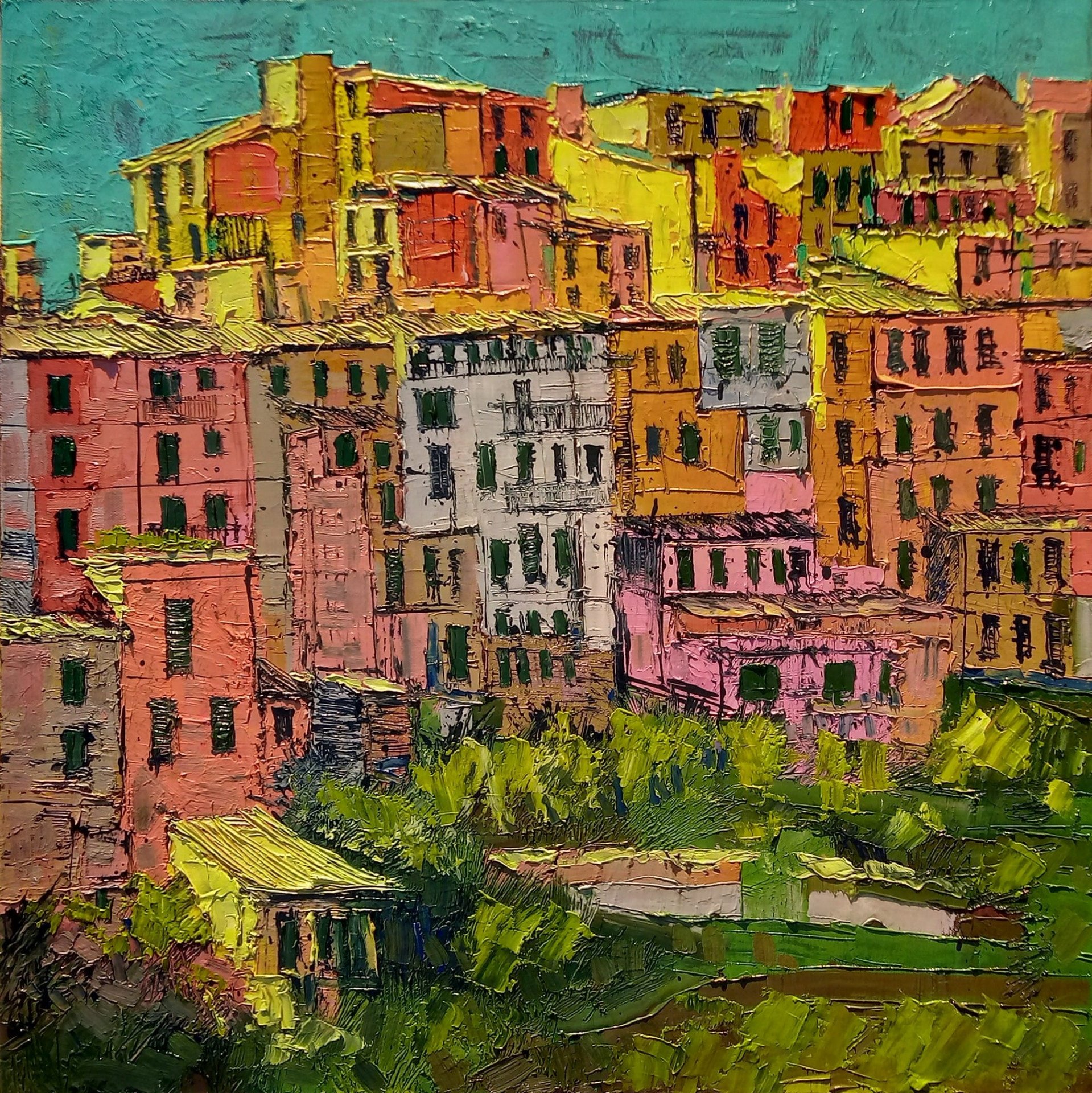 DWELLING Painting by Sergio Kovalov - Jose Art Gallery