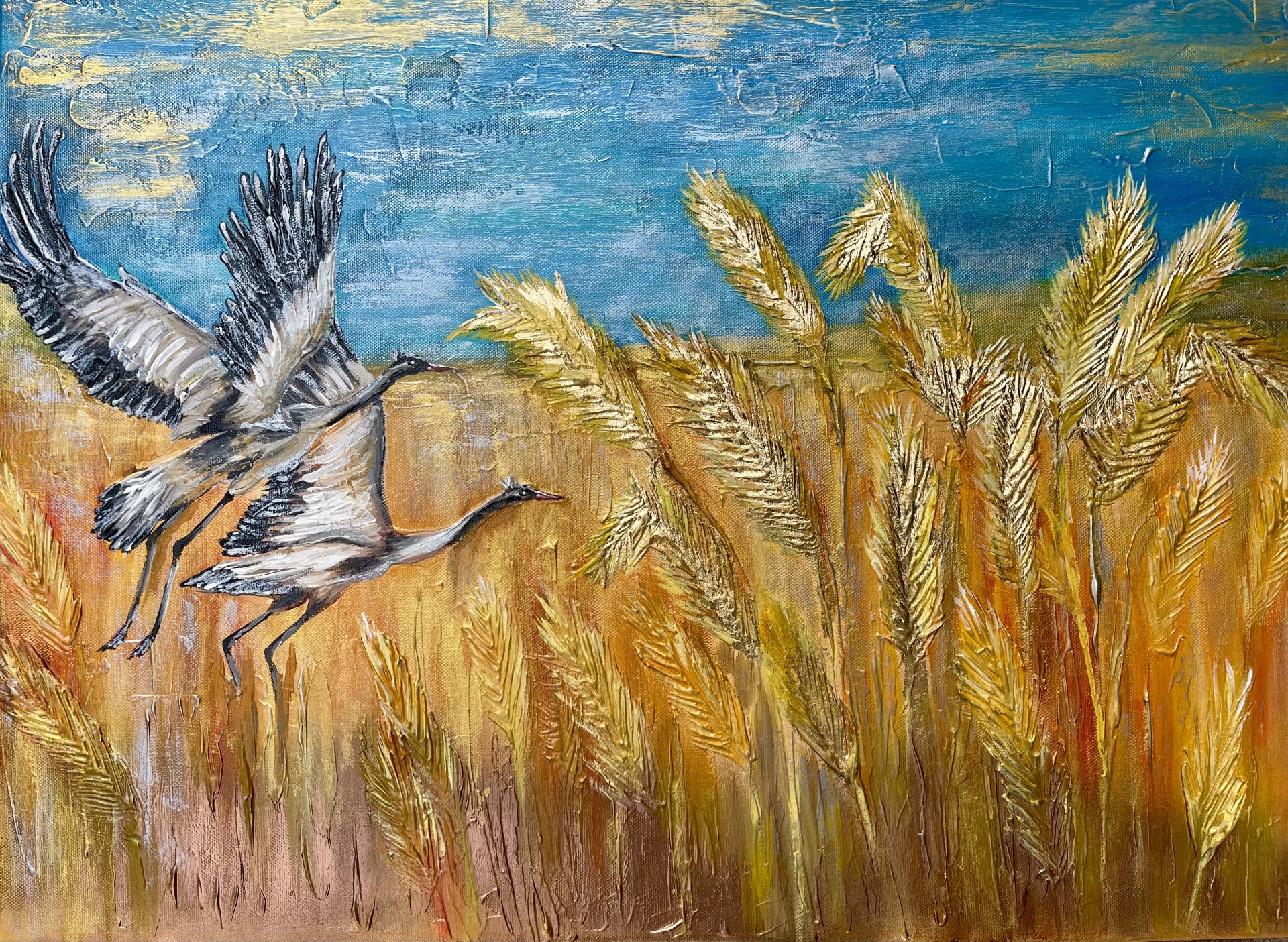 Herald of Victory Painting by Viktoriia Balandina