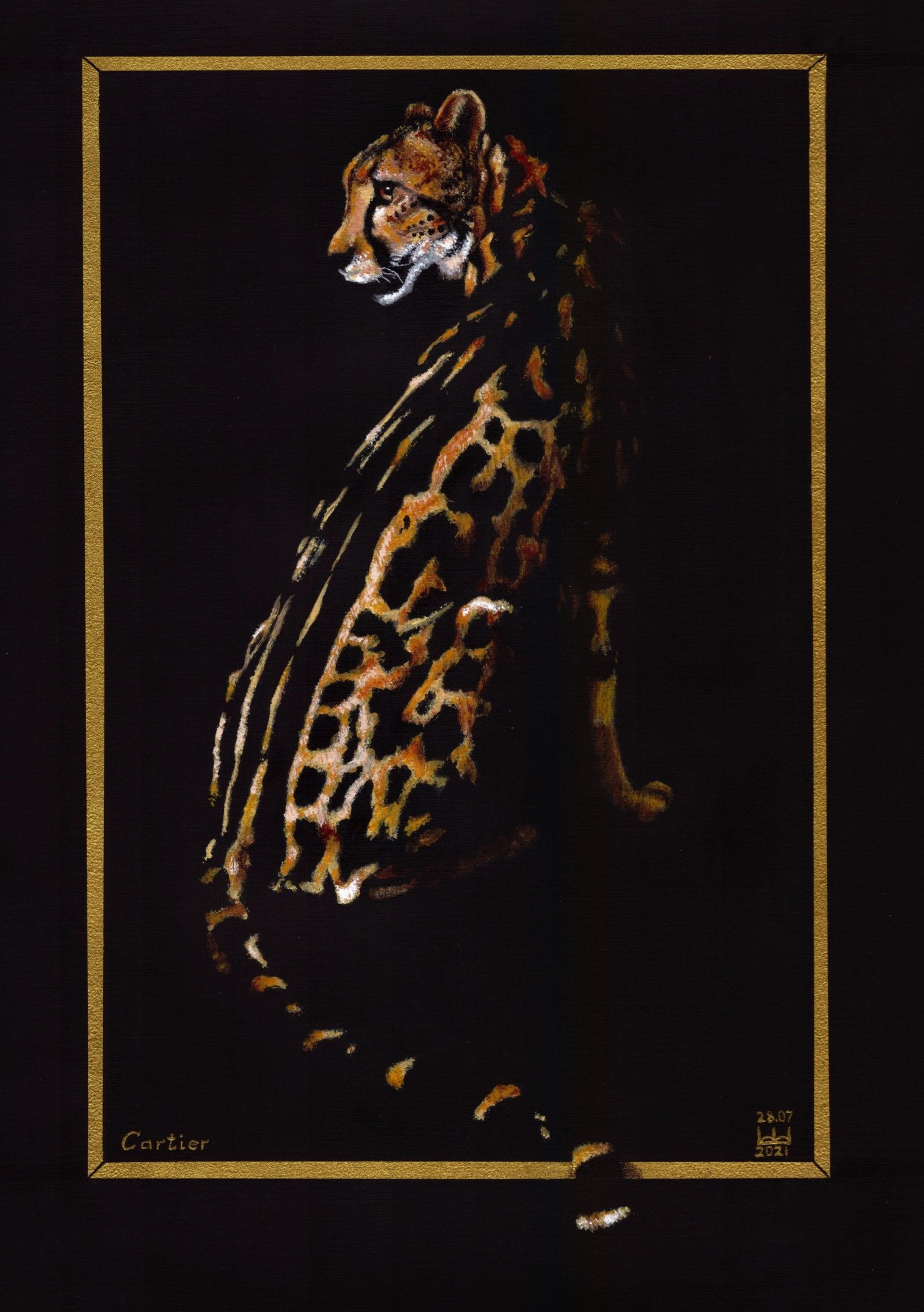 Cartier Drawing - Kateryna Bielikova - Jose Art Gallery