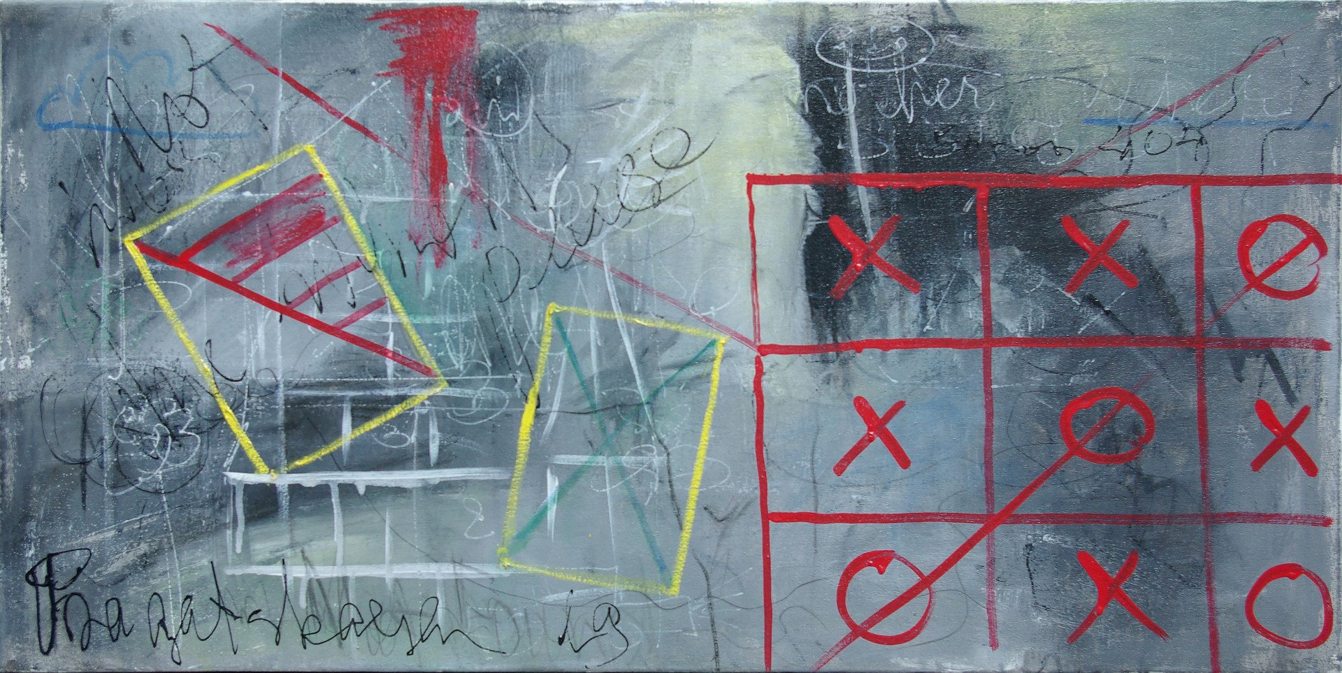 Tic Tac Toe Painting by Nataliya Bagatskaya