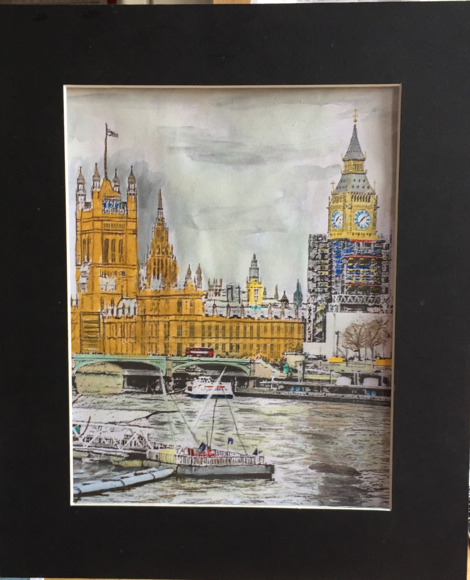 Big Ben, Houses of Parliament Painting by Mark Leary