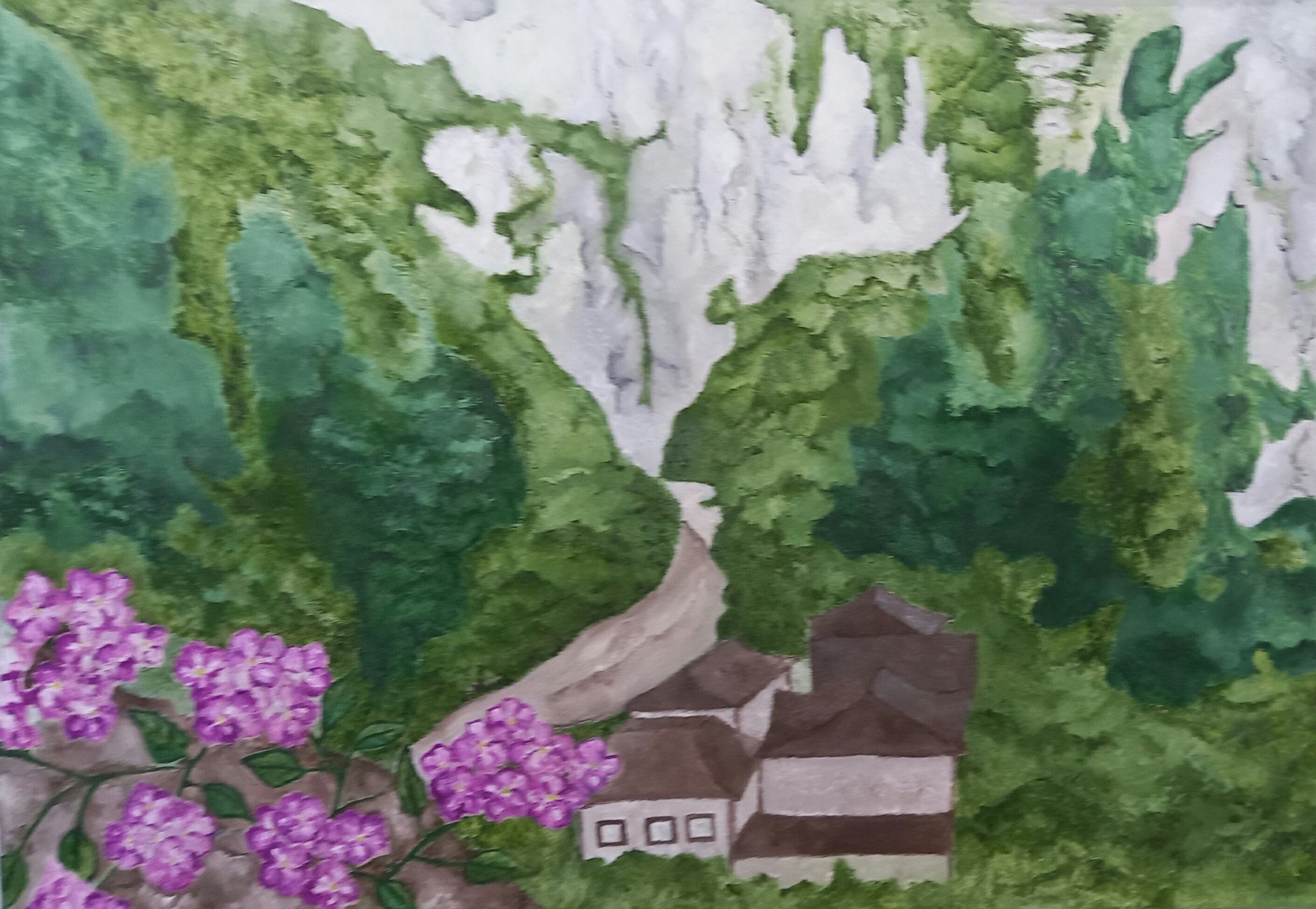 Foothills Painting by Yuliya Vikto - Jose Art Gallery