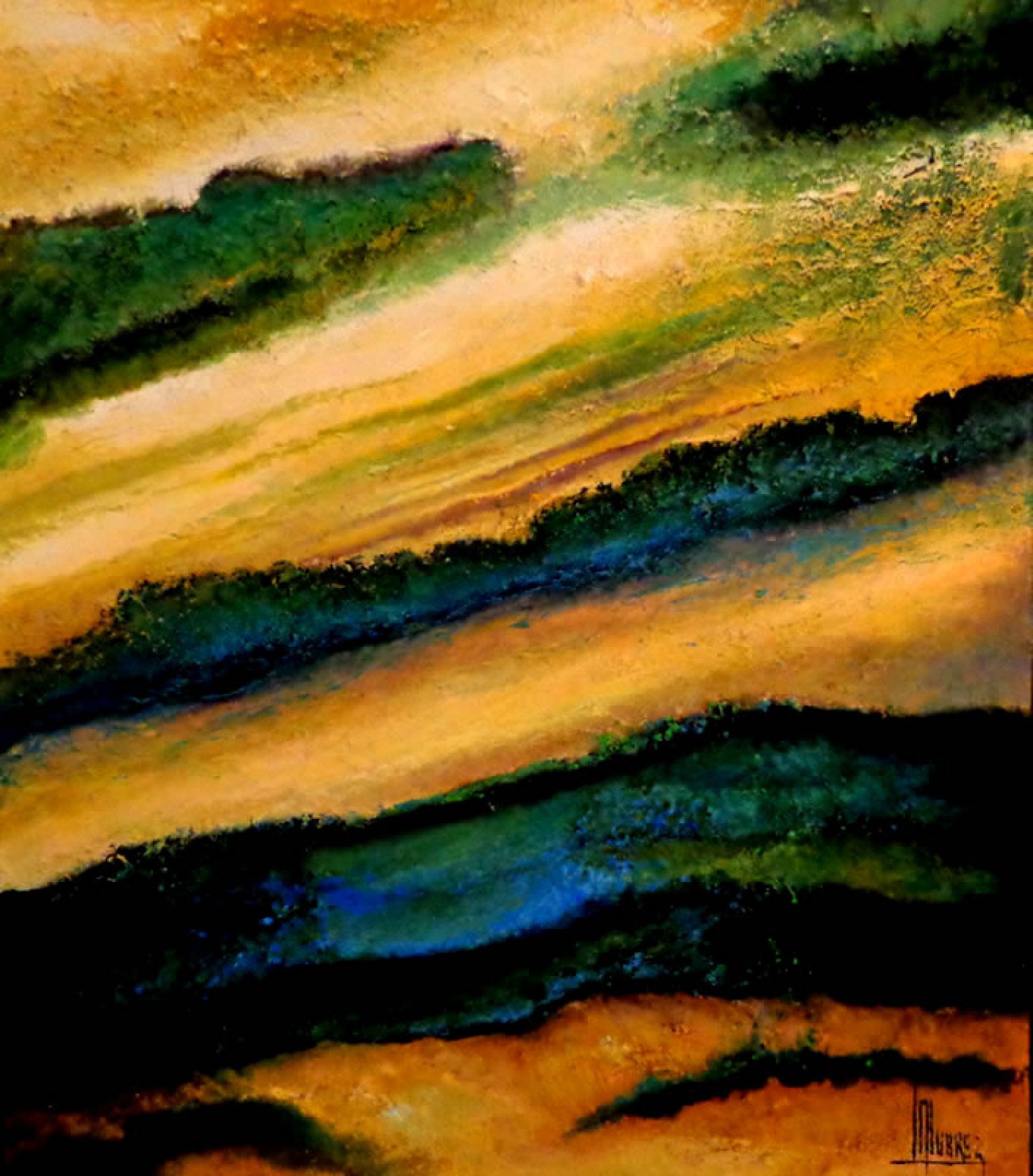 Horizon Painting by Jose Alvarez - Jose Art Gallery