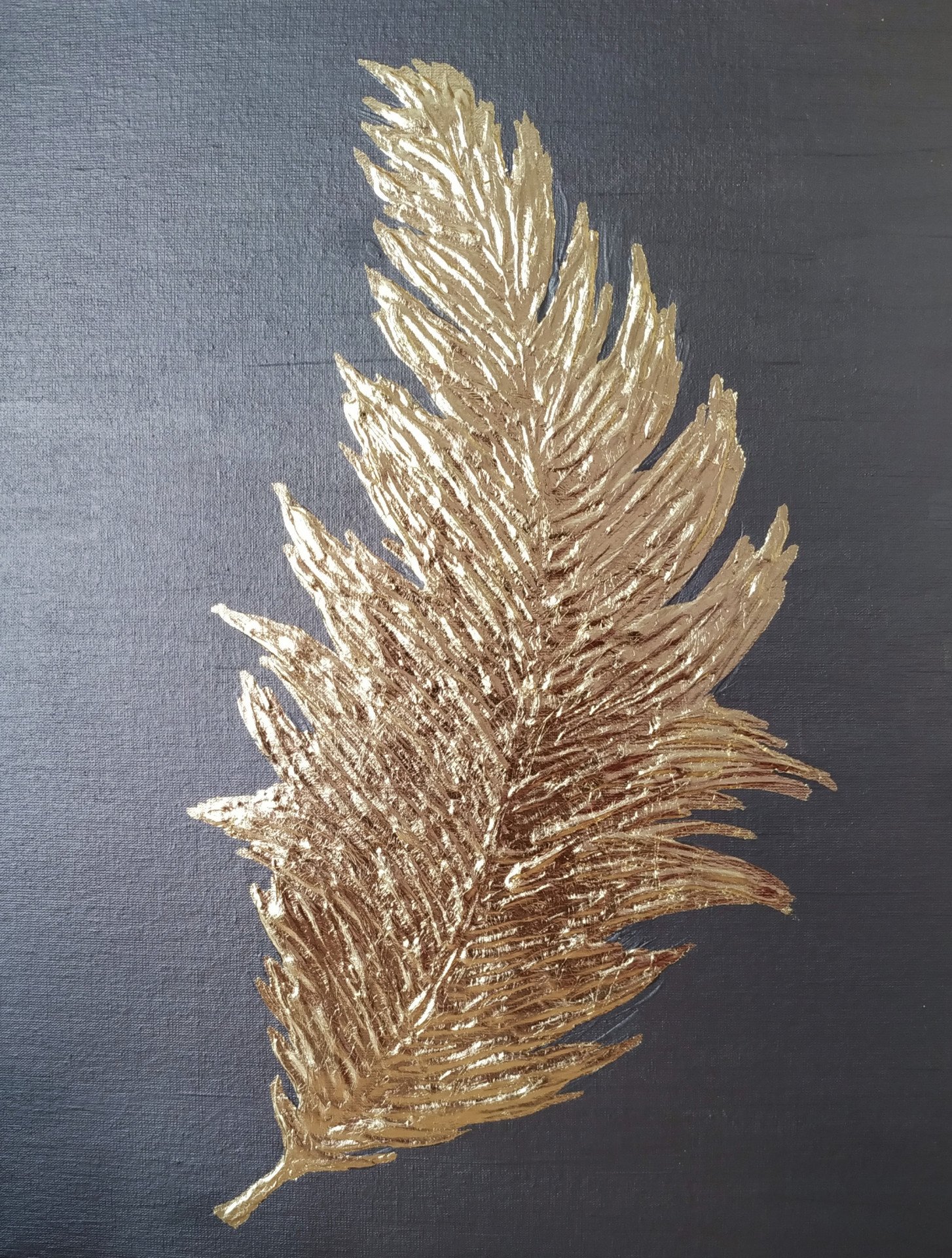 Gold leaf Painting by Maria H - Jose Art Gallery