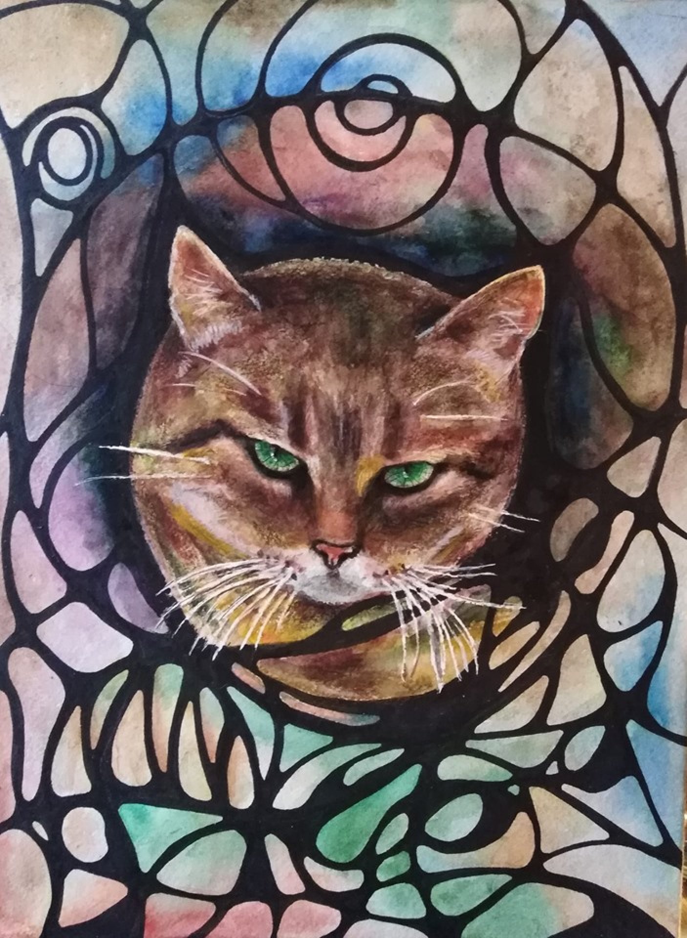 Complex character Drawing - Larisa Dunaeva