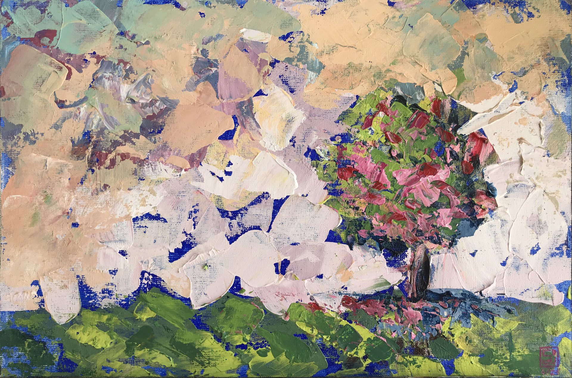 Exuberant flowering Painting by Julie Stepanova