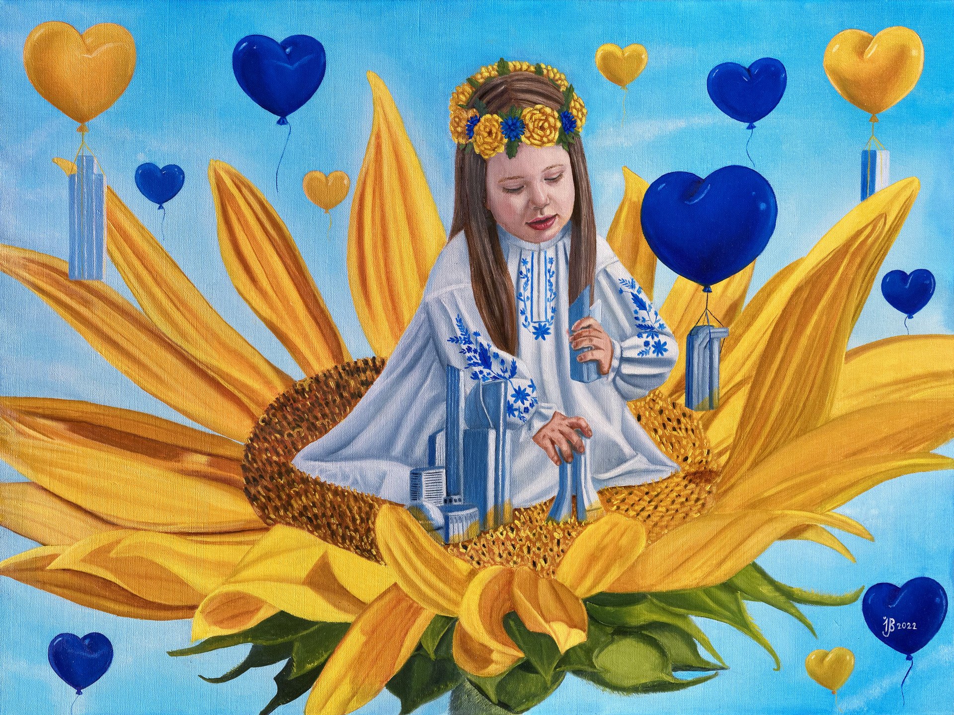 Revival flower Painting by Iryna Bohdanova