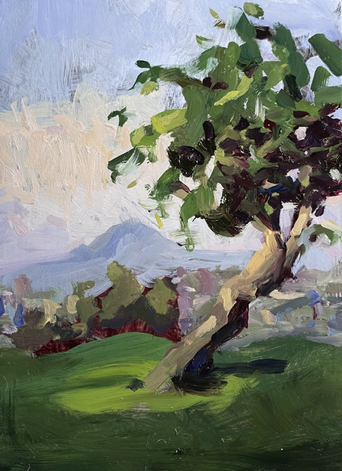 SIGNAL HILL UN Painting by K.L. Britton - Jose Art Gallery