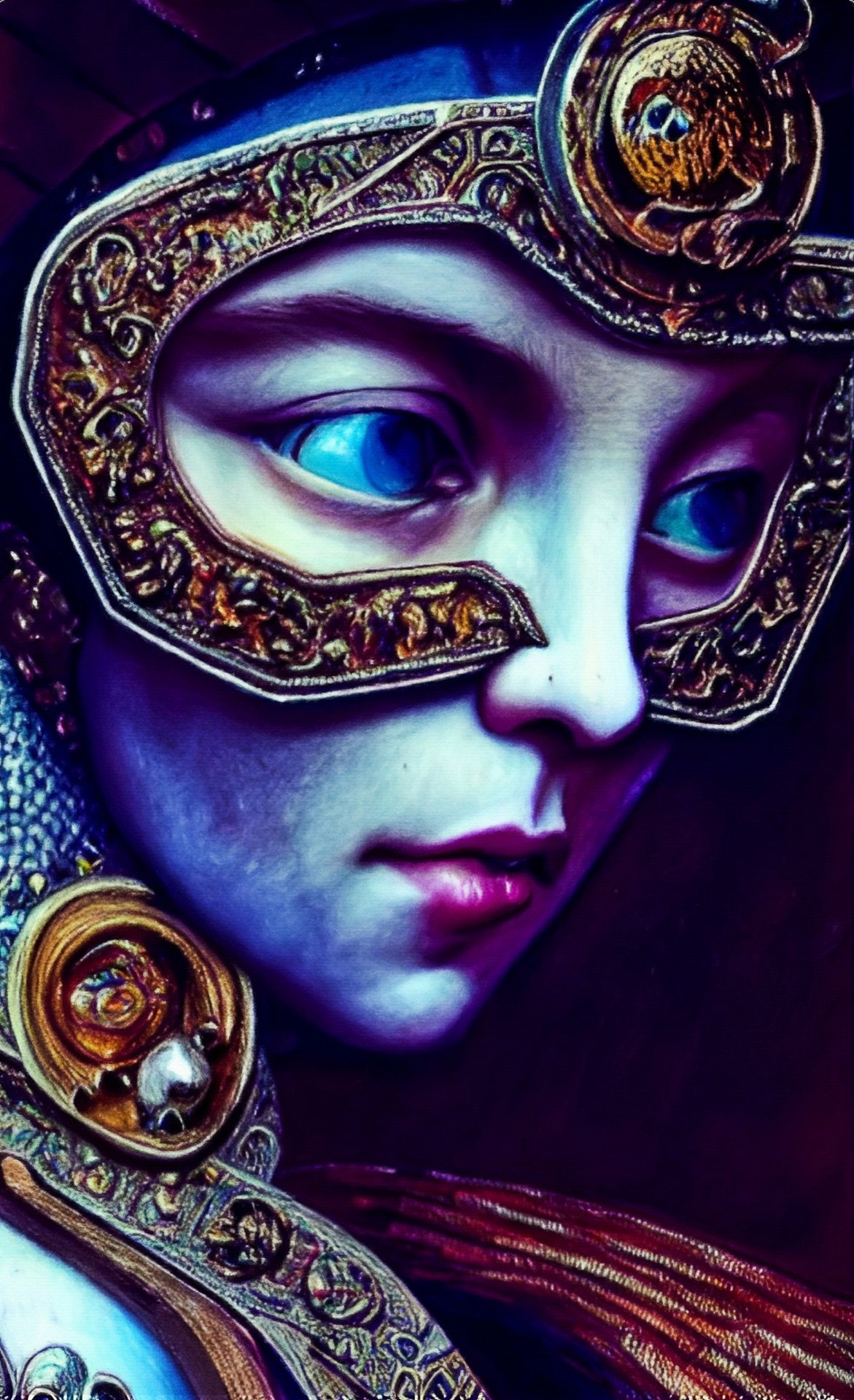 Cold face Painting by Ruslan Kubelskyi - Jose Art Gallery