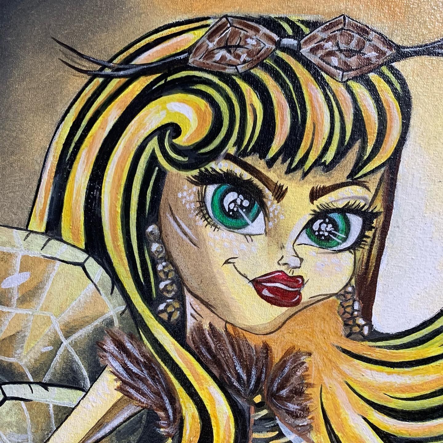 Monster High Bee Painting by Sasha Taranenko - Jose Art Gallery