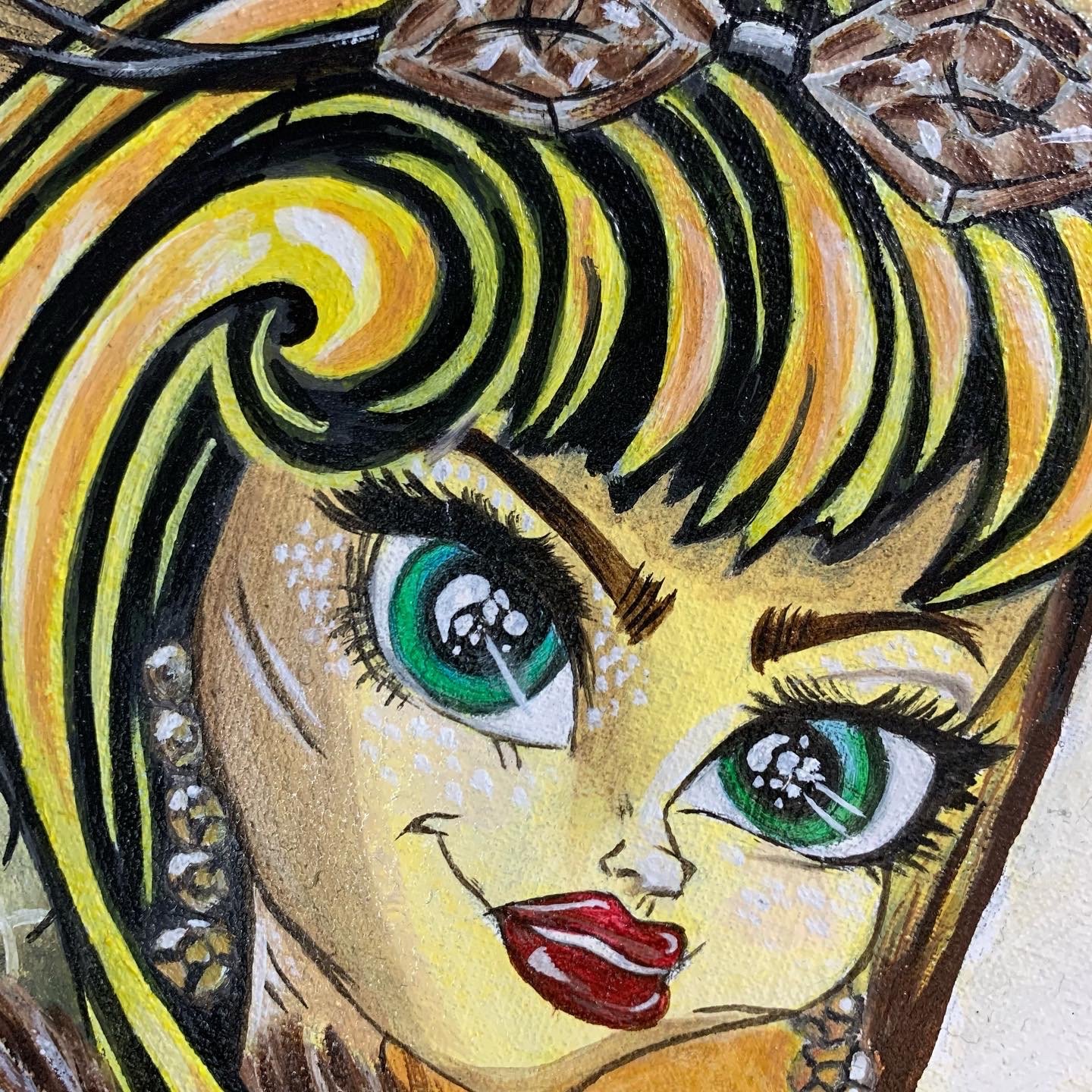 Monster High Bee Painting by Sasha Taranenko - Jose Art Gallery