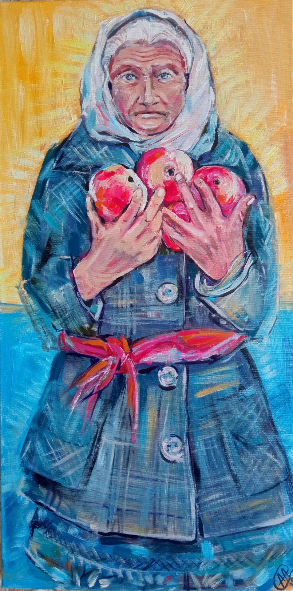 MY LIFE FLASHED LIKE A SONG Painting by Alina Skorokhod