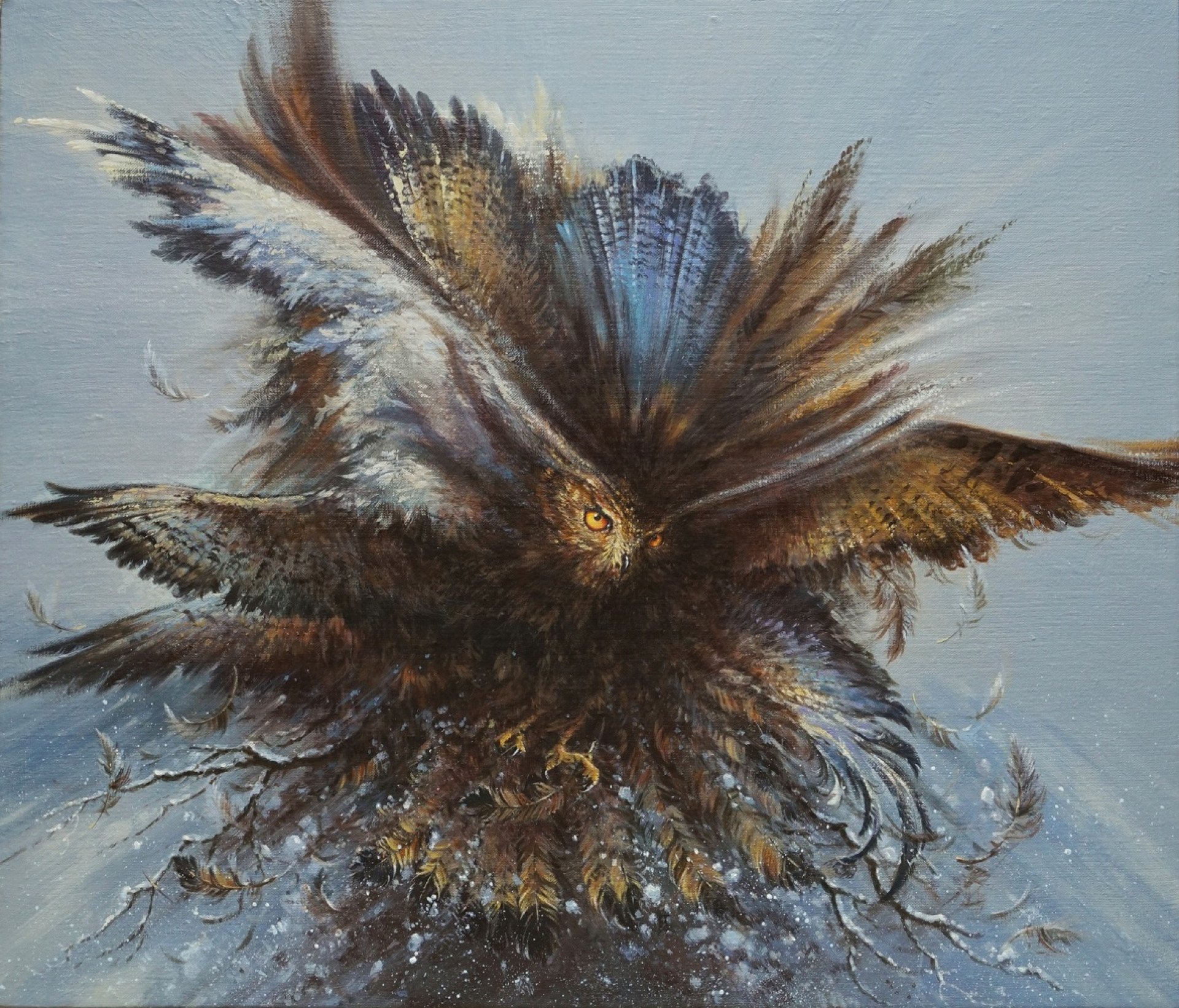 Guards Painting by Viktar Yushkevich Yuvart