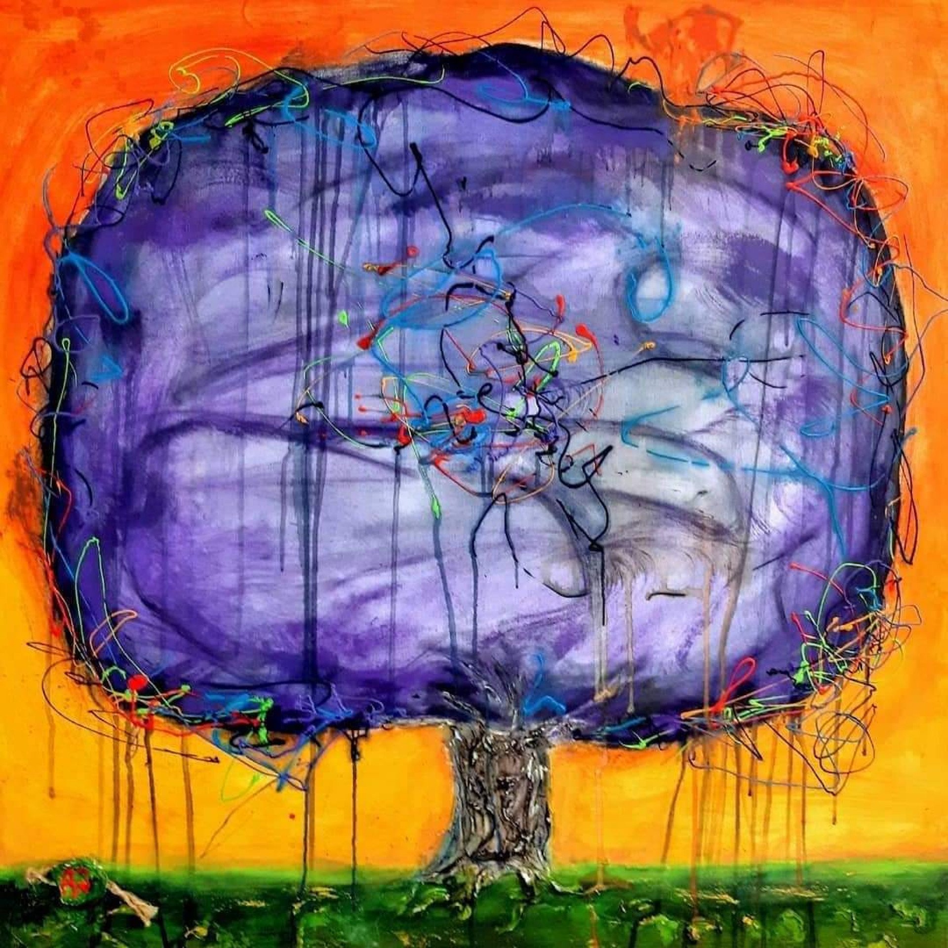 Tree of life Painting by Arturas Jonikas - Jose Art Gallery