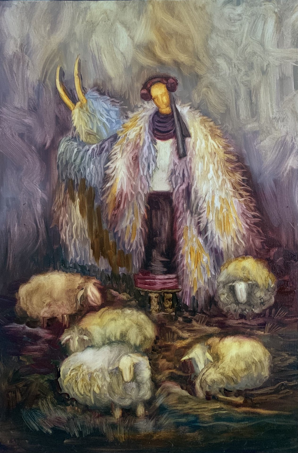 The mystical history Malanka Painting by Julia Nikiforova