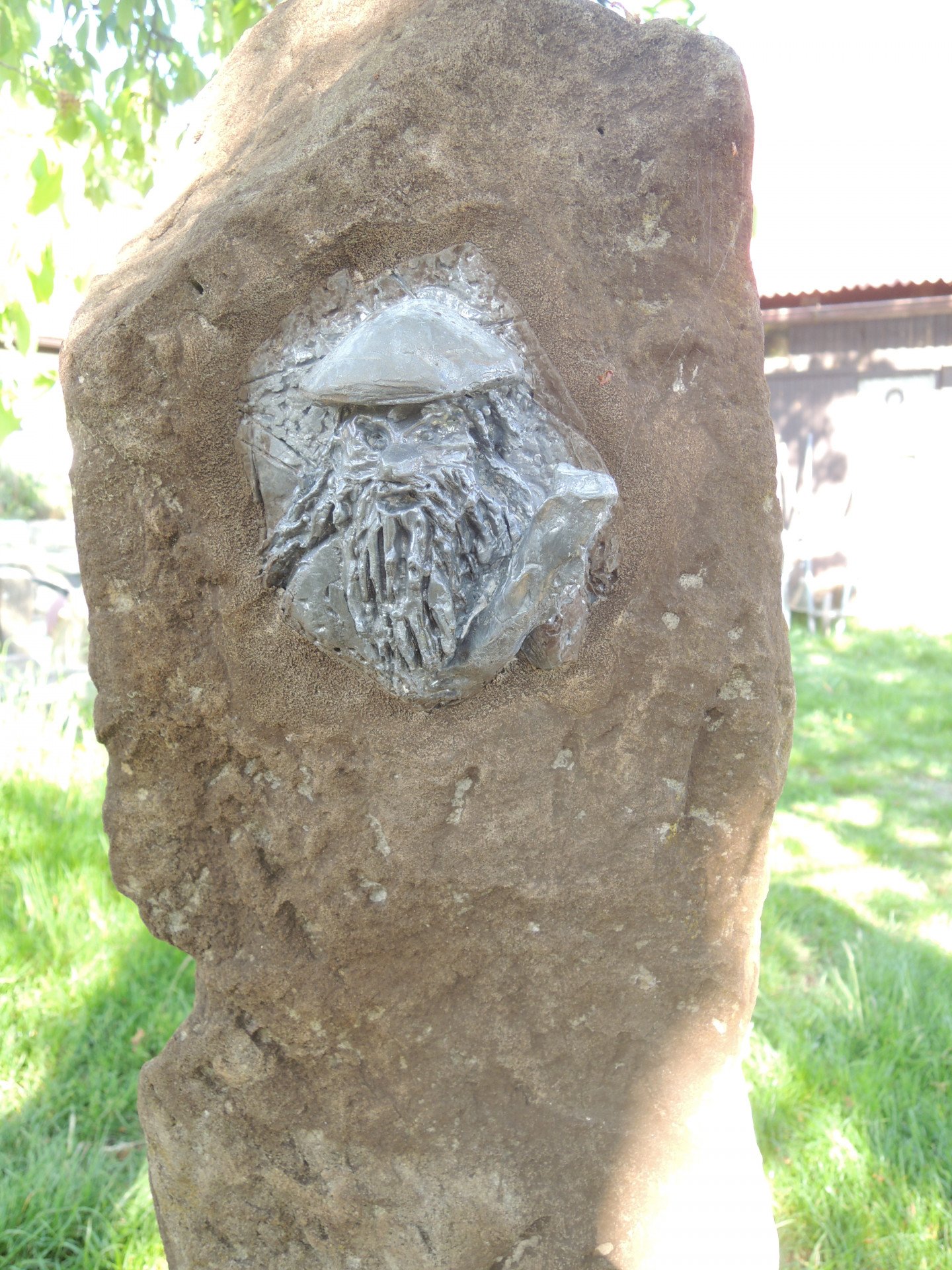 Protection Stone Sculpture - Adam Rosa - Jose Art Gallery