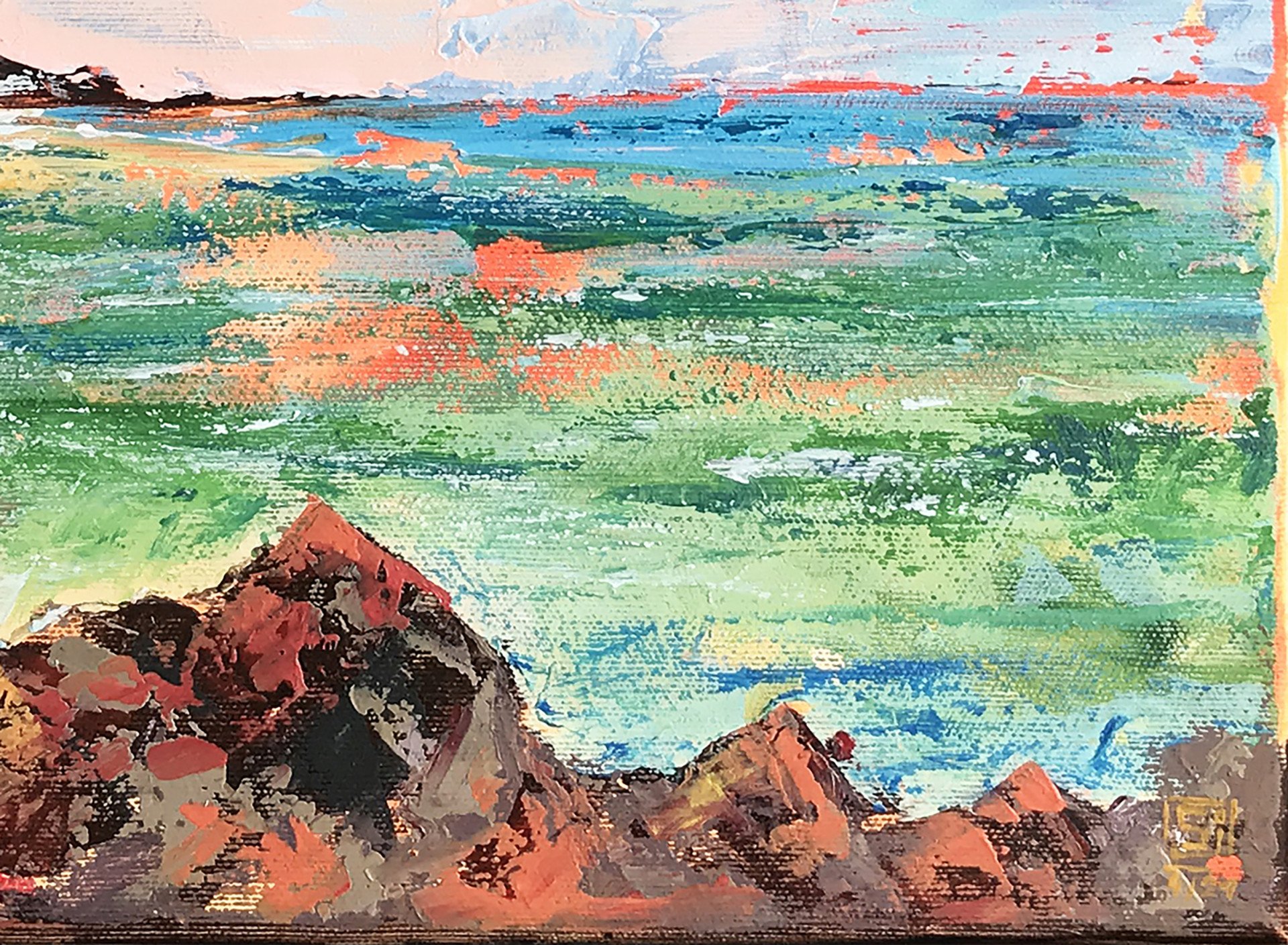 Hawaii, Maui, Big Beach Painting by Julie Stepanova - Jose Art Gallery