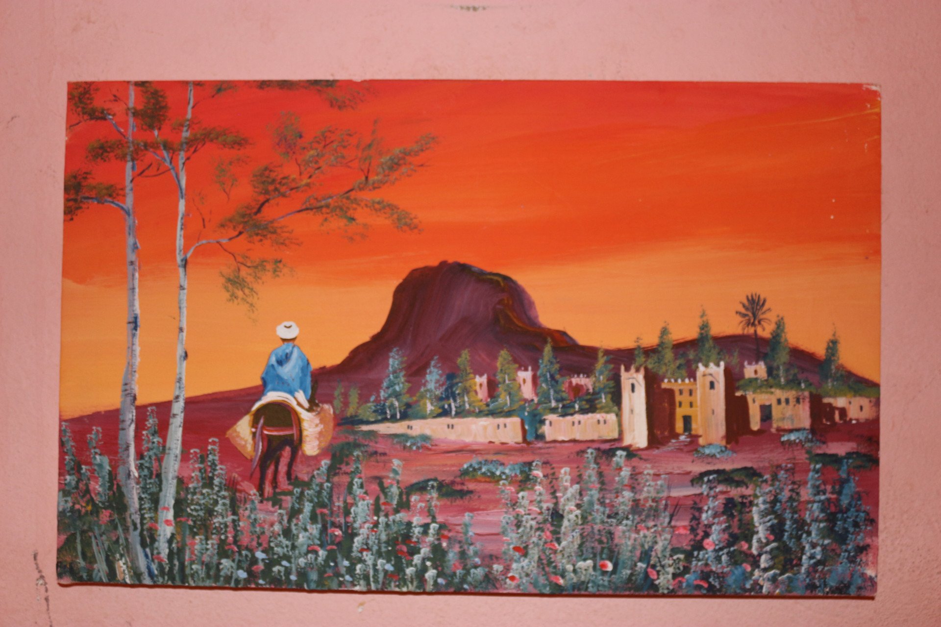 Tableau dessiné peint à lamain Peinture de Achraf Amine Mekkaoui