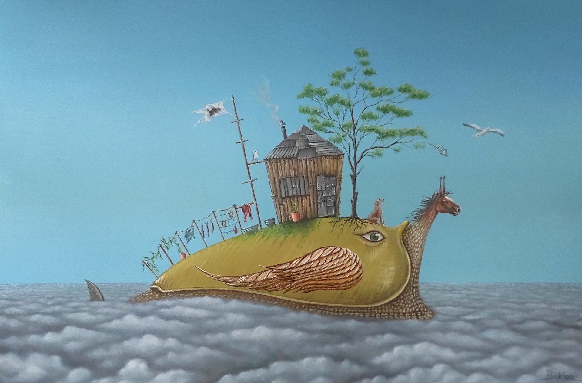 SELF JOURNEY Painting by Beklan Kizilcay - Jose Art Gallery