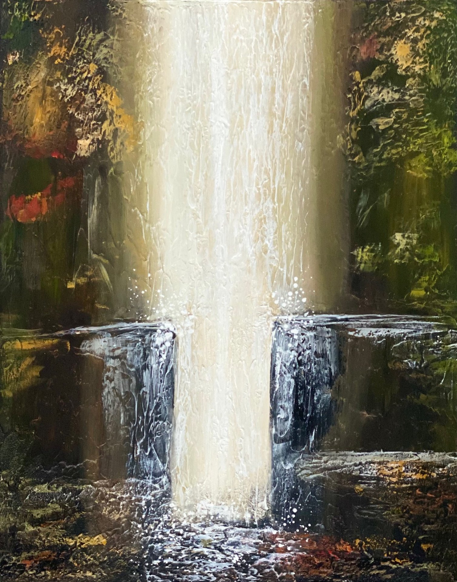 Forget Me Not Painting by Larisa Robins - Jose Art Gallery